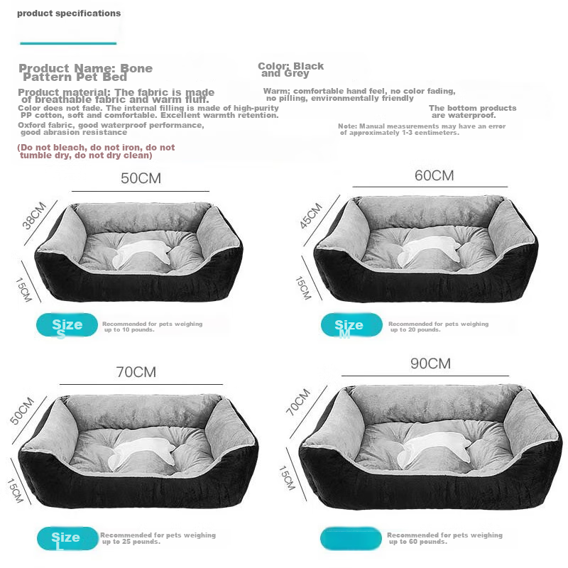 Hanhan Leyuan Pet Cat Bed Dog Bed M Cat Sleeping Bag Cat House Puppy Bed Autumn Winter Large Teddy All-Season Mat Universal Model