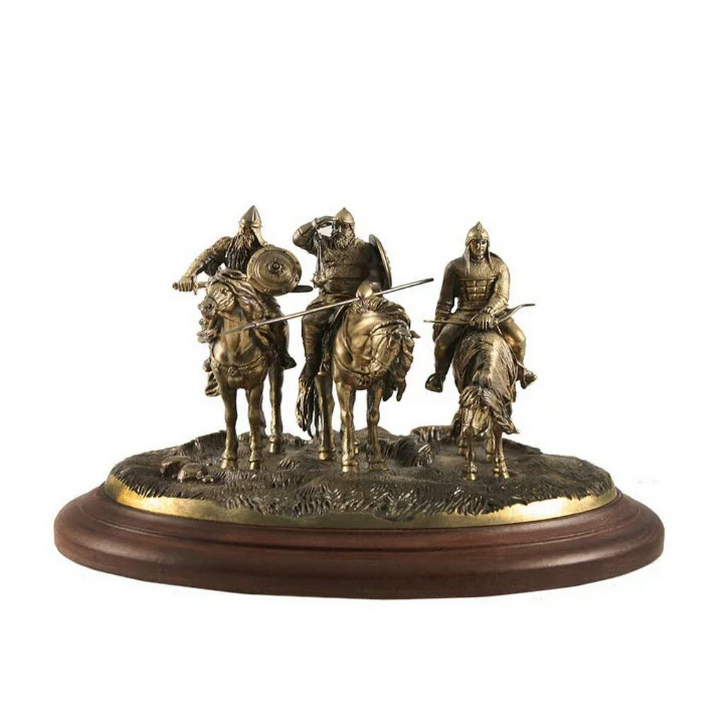 Бронзовая миниатюра "Три богатыря"