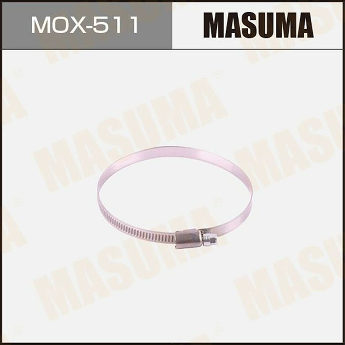 Хомут червячный Masuma, 80-100mm / H-9mm (нержавеющая сталь) MOX-511 1шт.