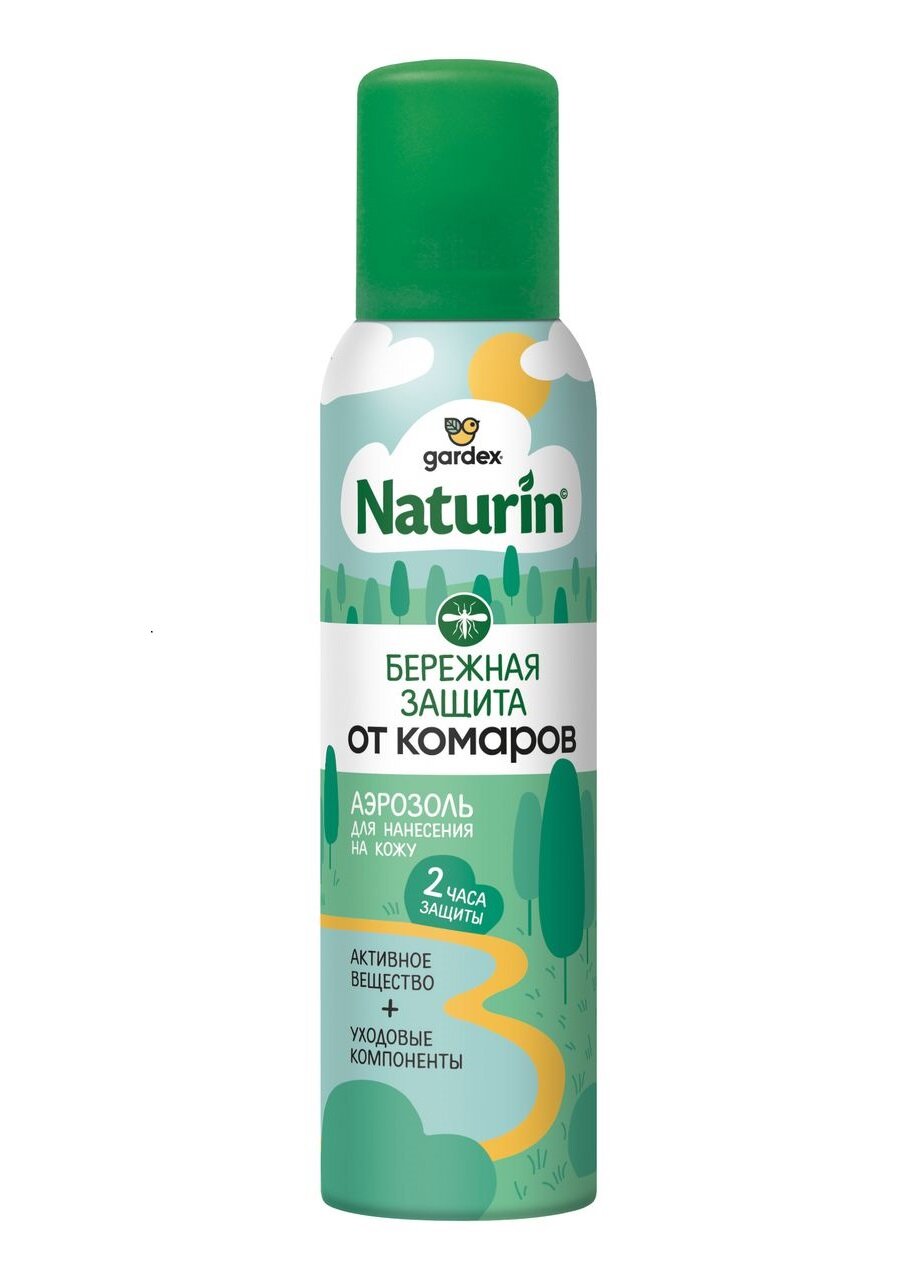 Gardex Naturin Аэрозоль Бережная защита от комаров с 6 лет 150 мл