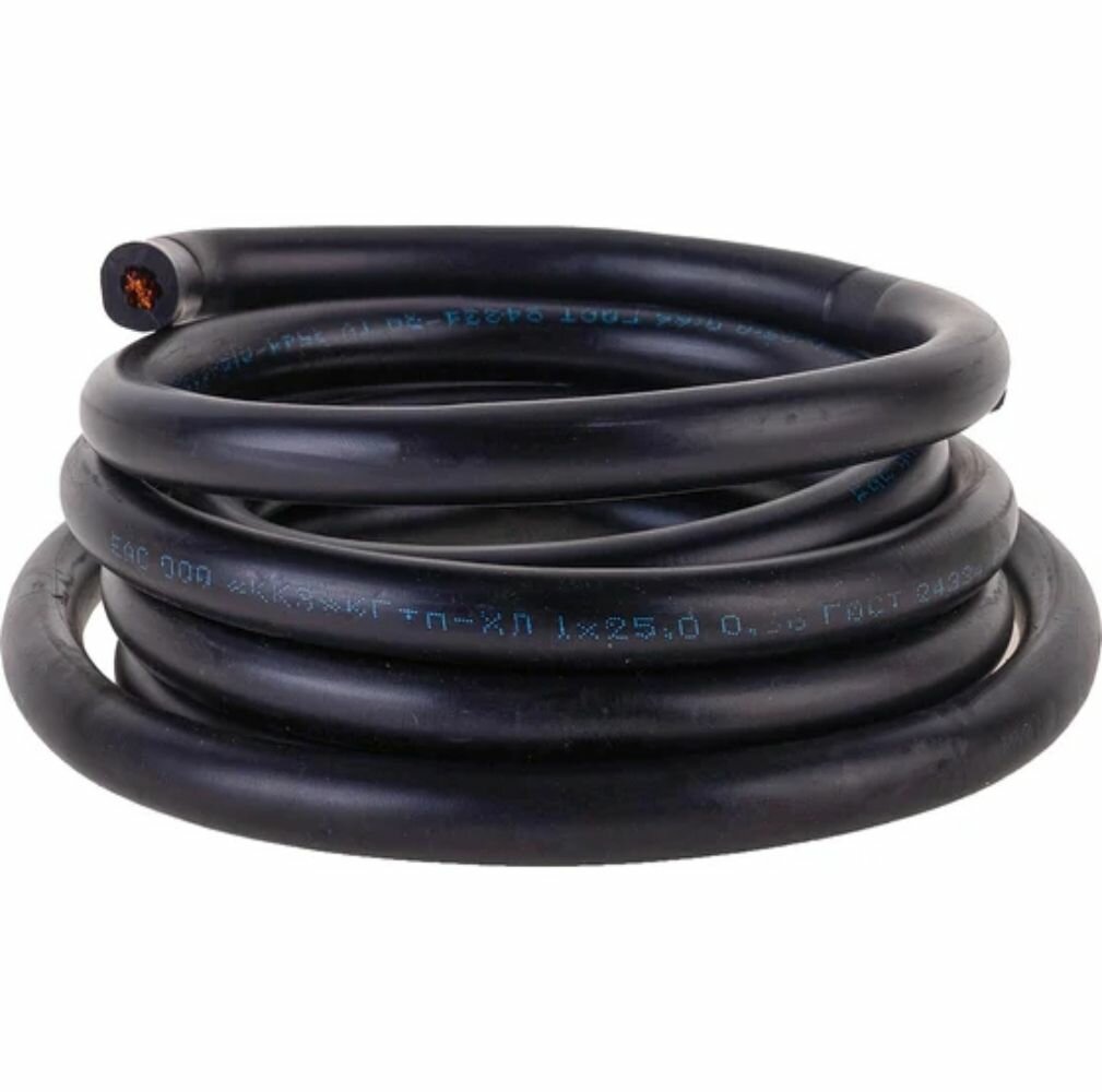 Сварочный кабель REXANT КГтп-ХЛ 1х25 мм2, длина 3 метра 01-8412-3