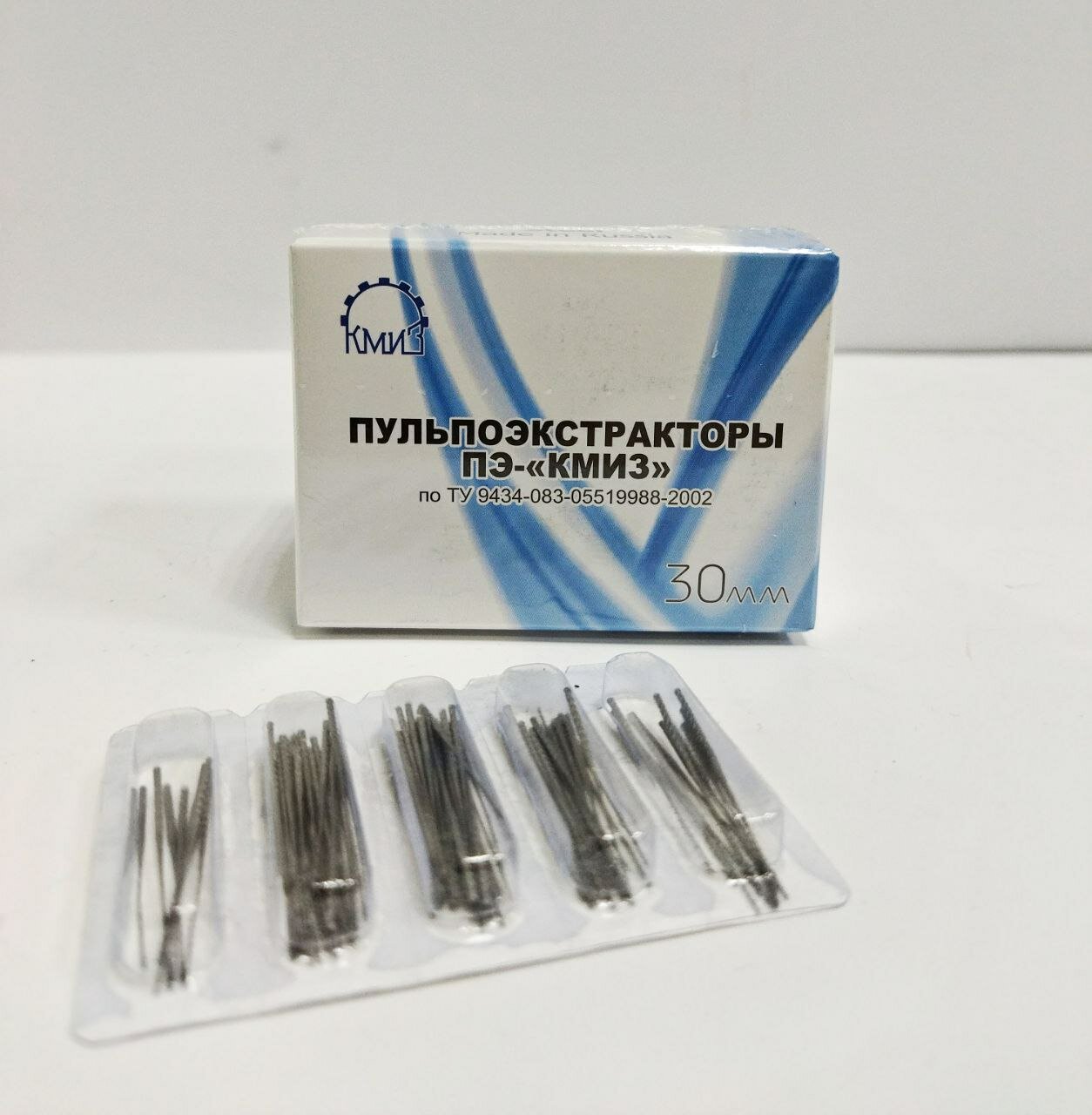 Пульпоэкстракторы короткие (30 мм x 500 шт) КМИЗ