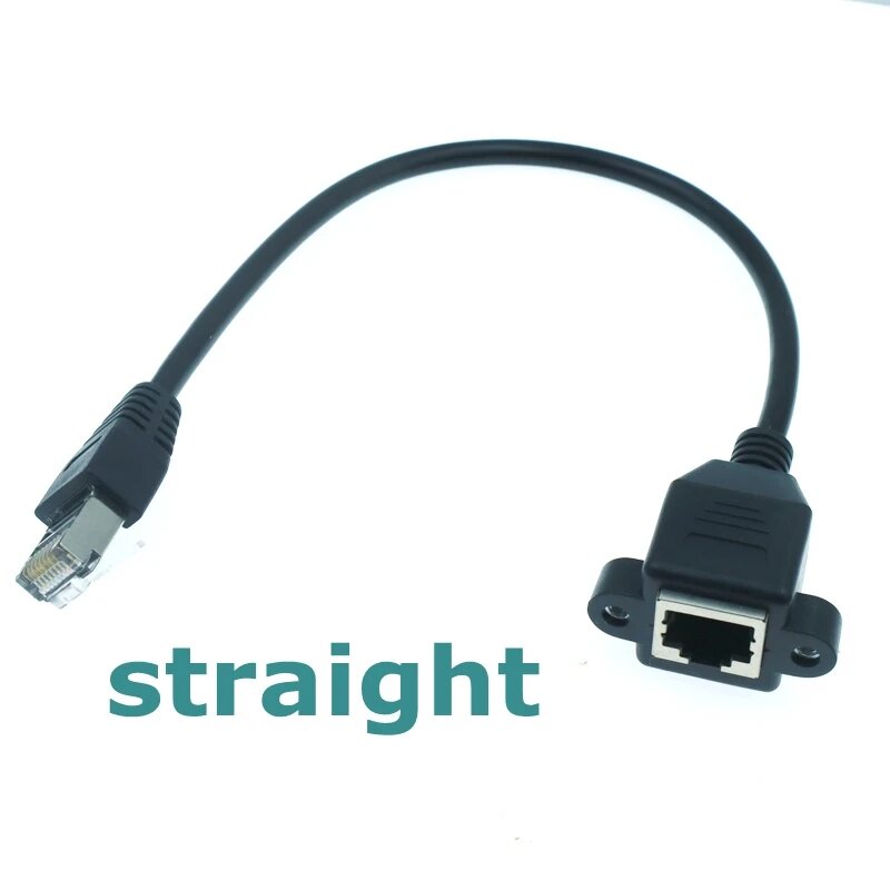 Переходник RJ45 90 градусов, кабель 25см, Straight