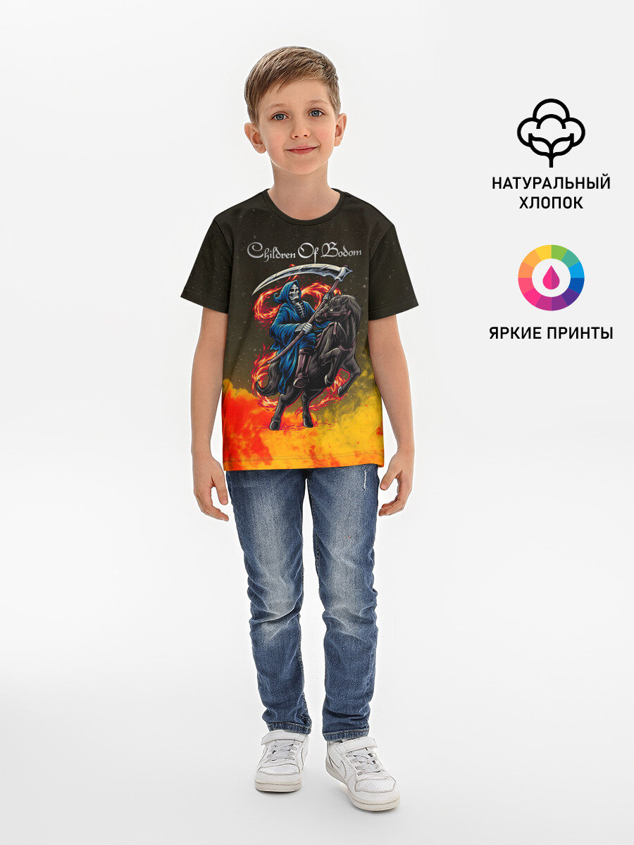 Футболка хлопковая детская Children of Bodom Skeleton