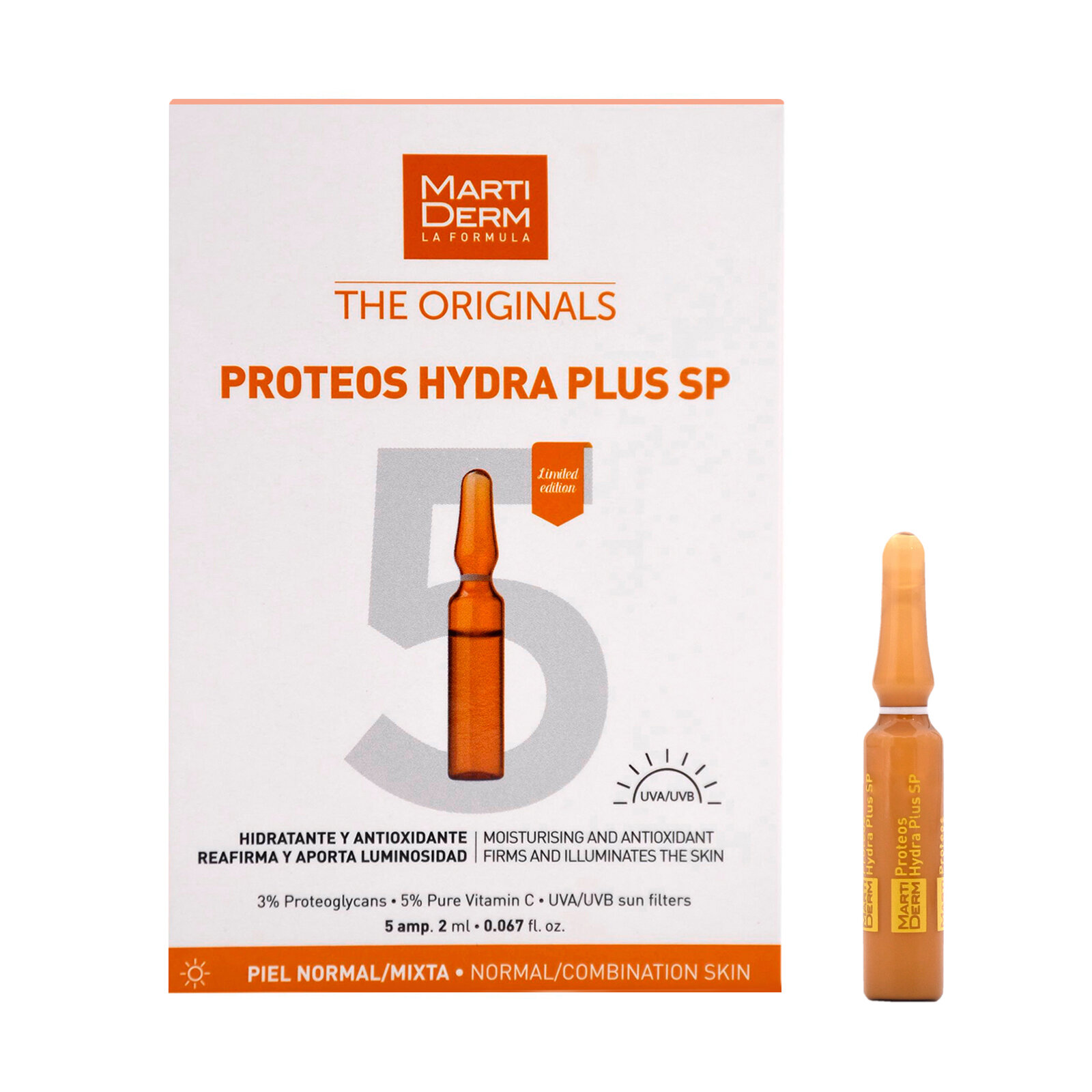 MARTIDERM Сыворотка в ампулах «Протеос Гидра Плюс SP Ориджиналс», 5x2 мл