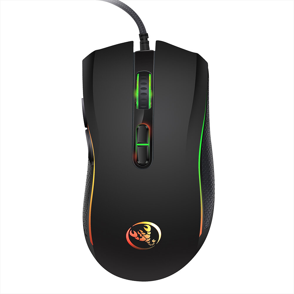 HXSJ A869 Wired Gaming Mouse 3200DPI 7 кнопок 7 цветных светодиодных оптических компьютерных мышей мыши мыши для Pro Gamemer для Pro Gamer