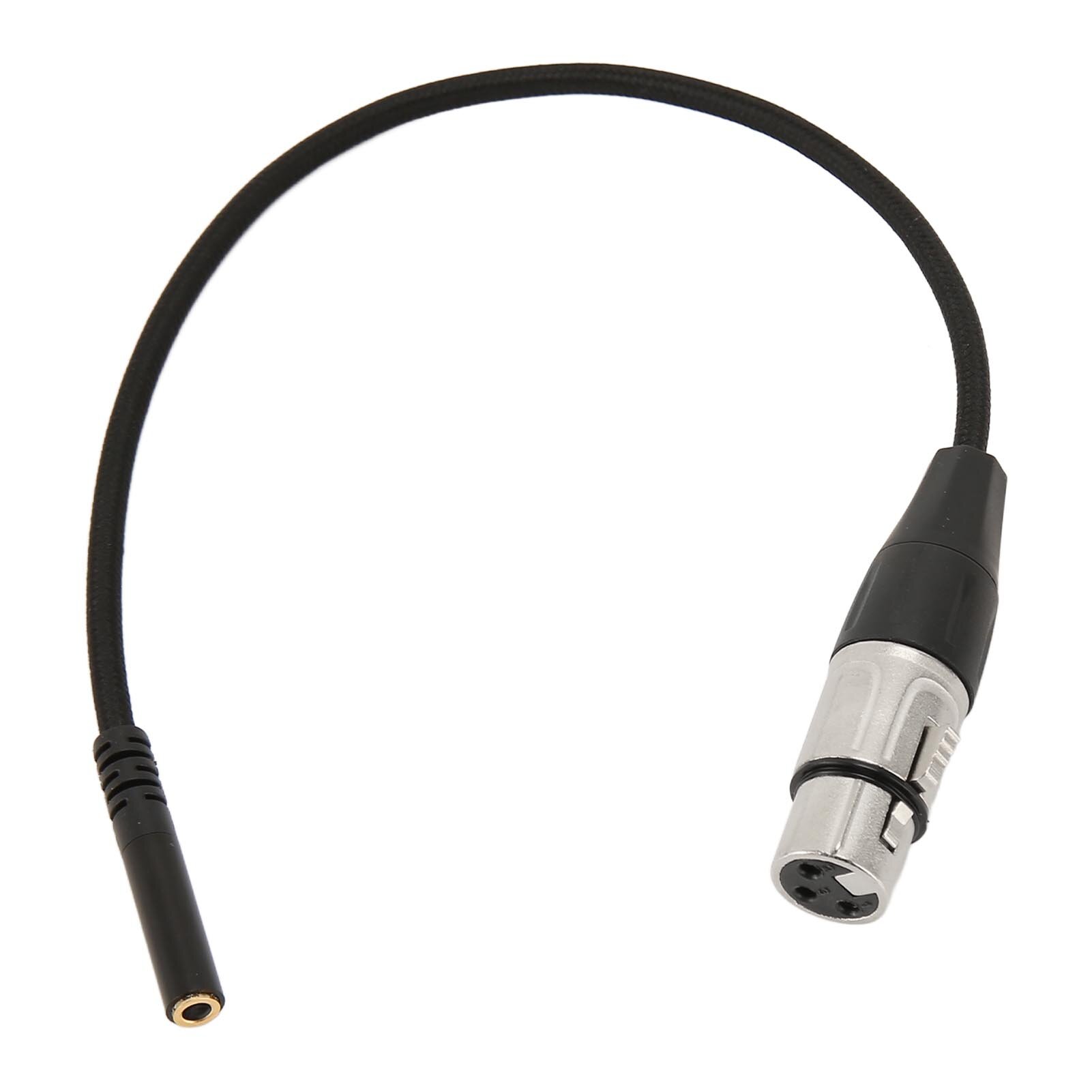 1/8 Inch to XLR Female Cable Balanced 3.5mm Stereo Mini Jack Adapter Microphone Sound
