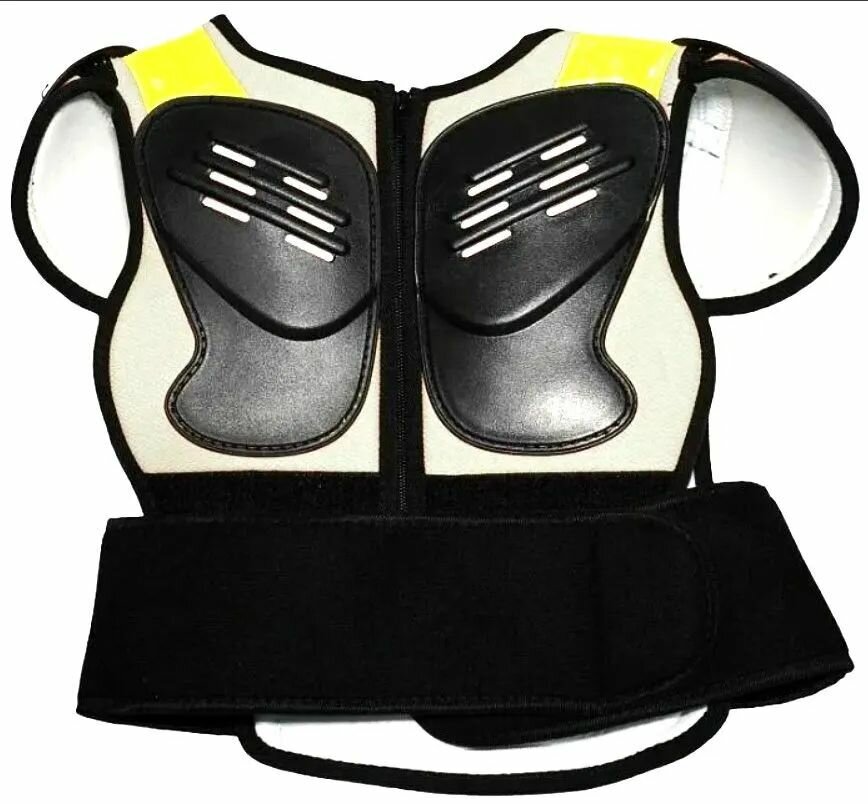 Черепаха детская (мотозащита) с длинной спиной без локтей черный XS