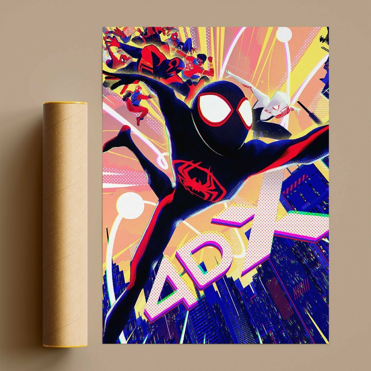Постер Человек паук 40х50 см без рамы/ Марвел, Человек Паук, Майлз Моралес/ Плакат для интерьера, в подарок