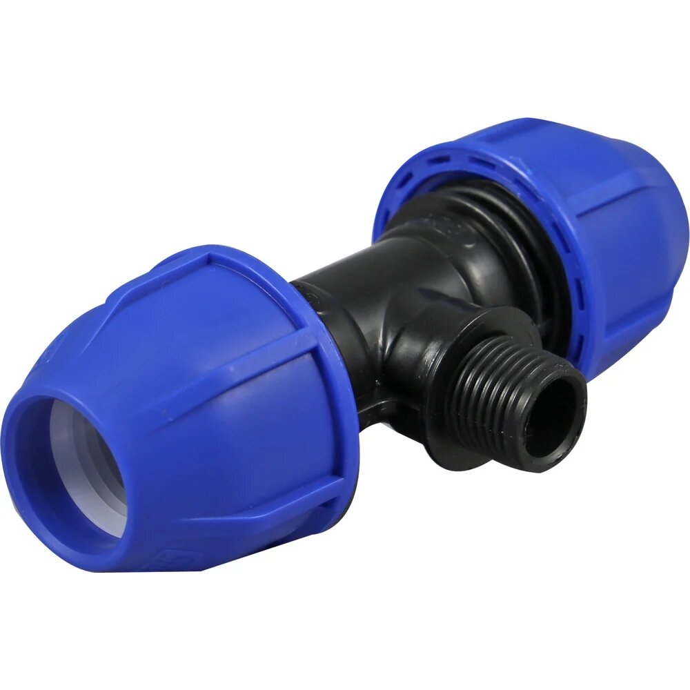 Millennium Компрессионный тройник ПНД переходной 75?2" с наружной резьбой — фитинг для подключения оборудования PFTM7550