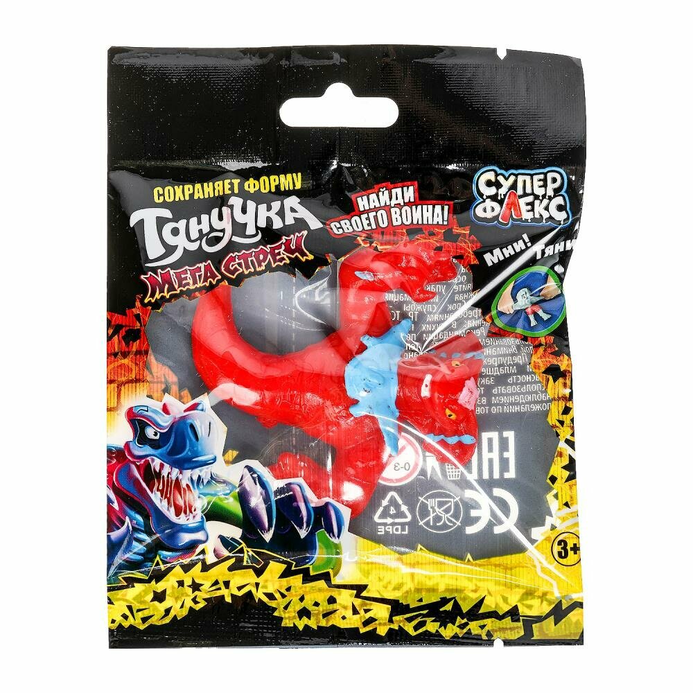 Игрушка-тянучка "Супер Флекс" мега стреч мини 6,5 см. Супер флекс ZY1405074-4-RU