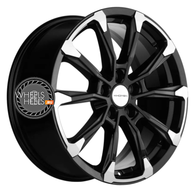 Khomen Wheels KHW1808 (Chery Tiggo 8/8 Pro) 18x7.5 5x108 et47 dia60.1 Black-FP