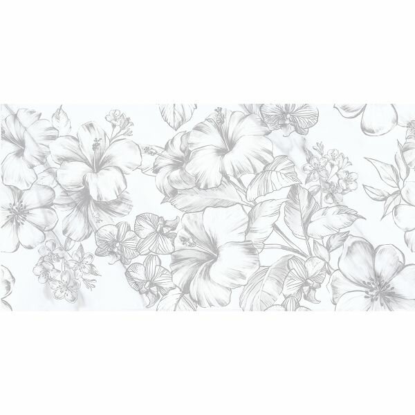 Плитка настенная Azori (Азори) Carrara Flowers 31.5х63 см, 00-00108694 (1.5876 м2)