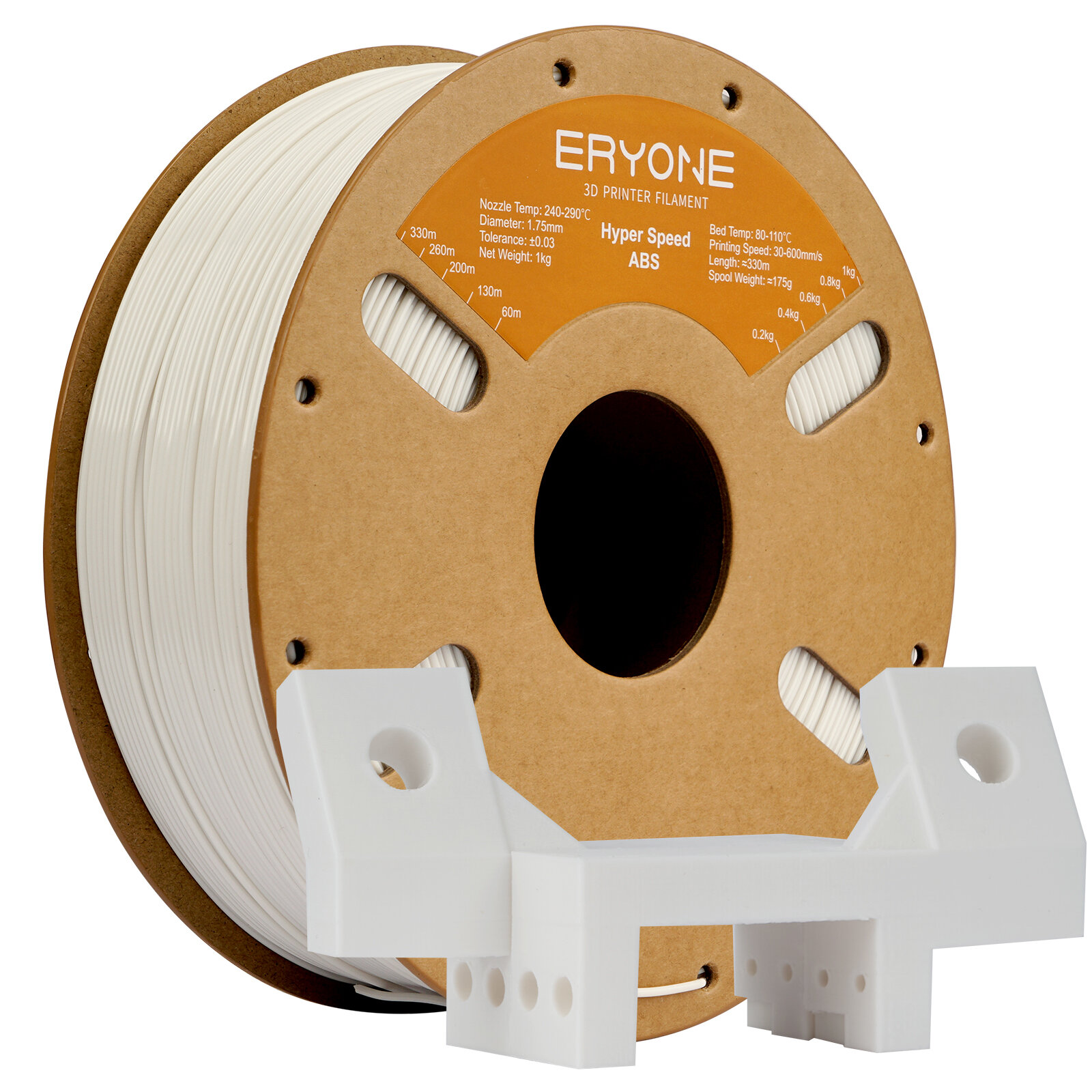 ABS HS пластик высокоскоростной (филамент) для 3д принтера Eryone High Speed белый 1,75 мм 1 кг