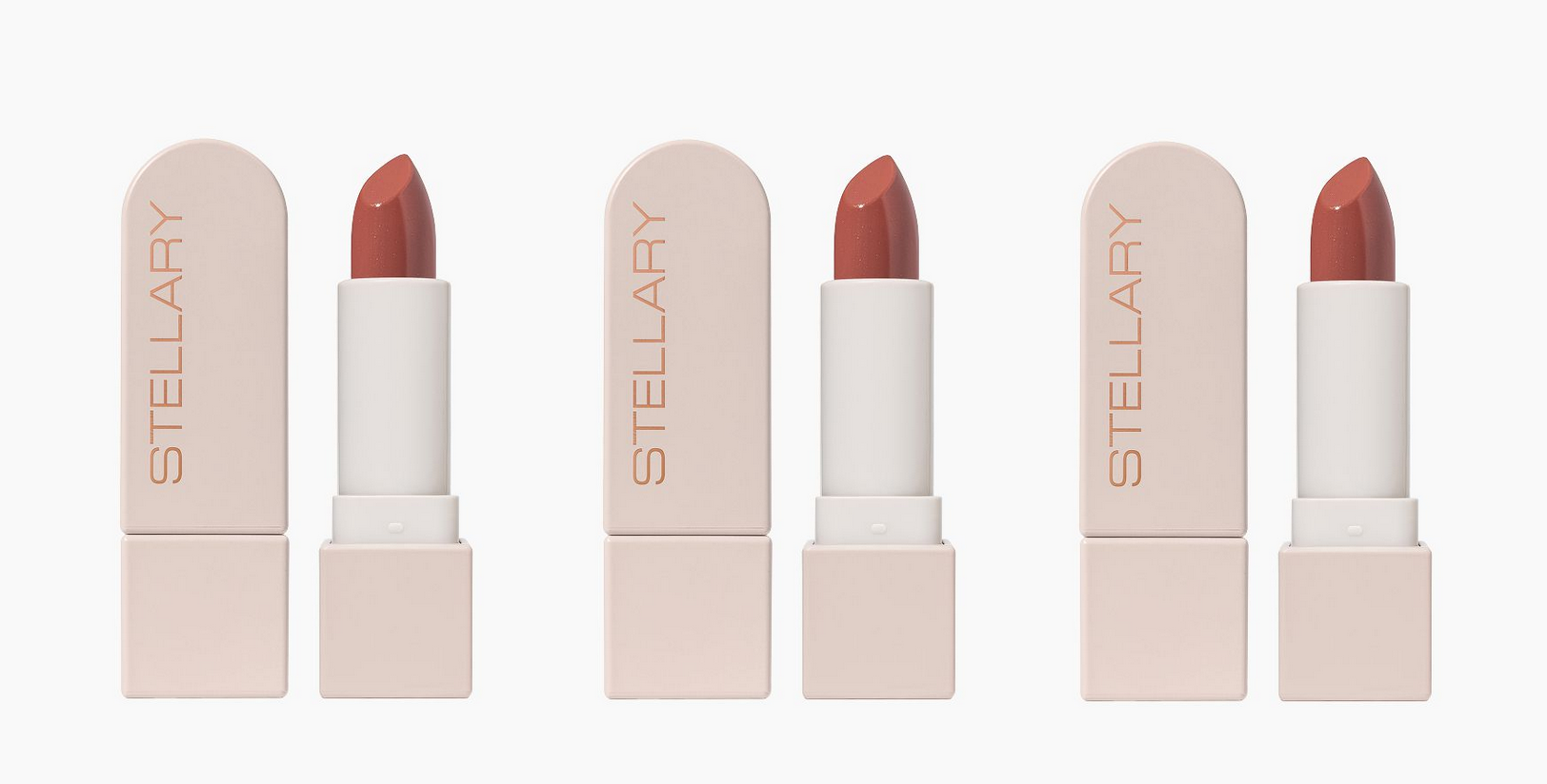 Помада Stellary для губ Устойчивая Long lasting RICH NUDE, 3.8 гр, тон 14, Warm nude - 3 штуки