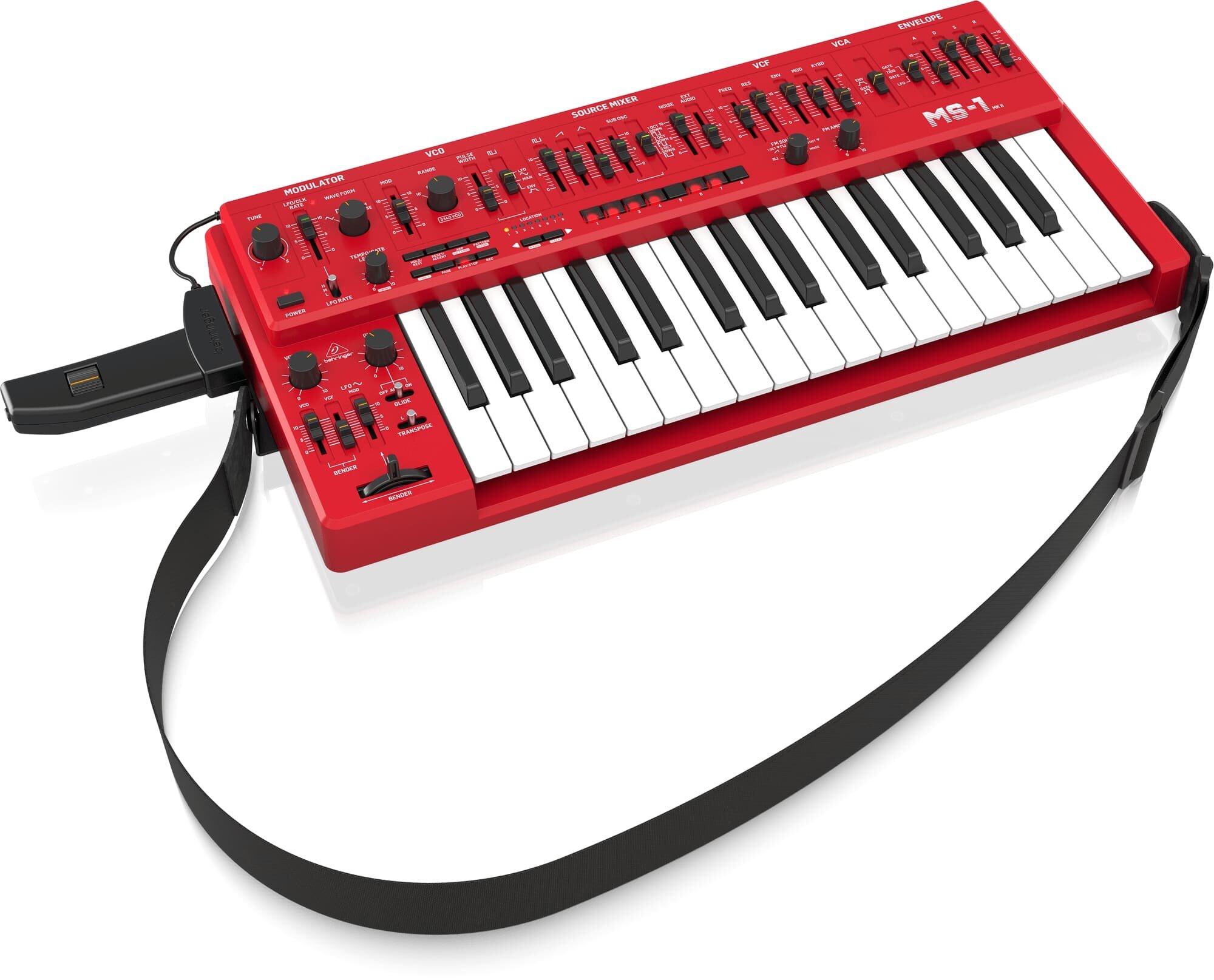Аналоговый синтезатор Behringer MS-1 MkII Red