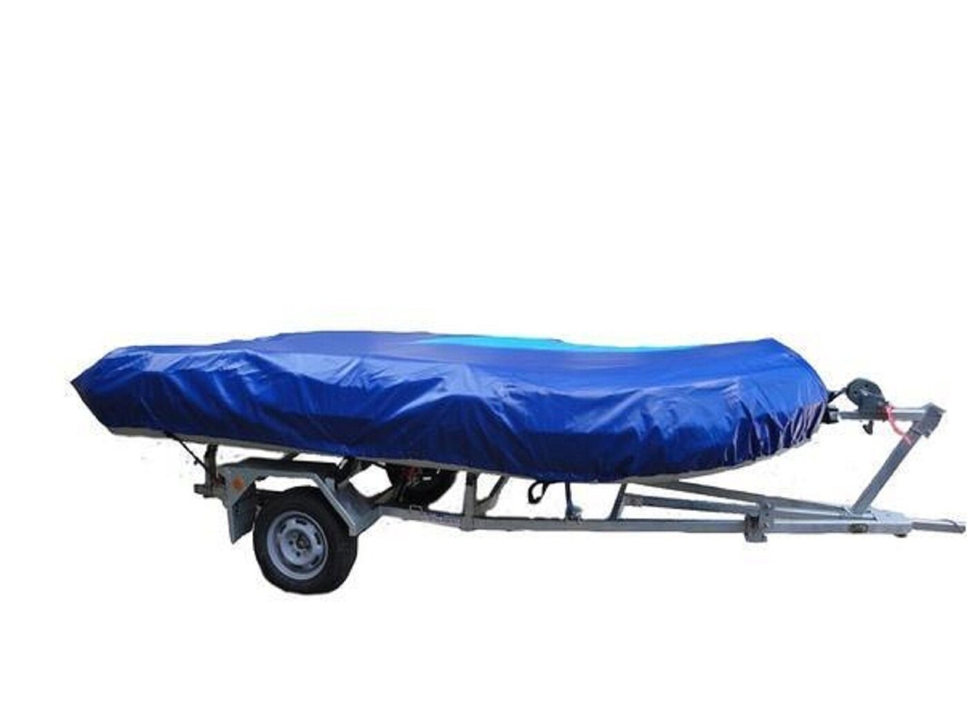 Тент-чехол на лодку ПВХ 410-420 см. Синий GLASH