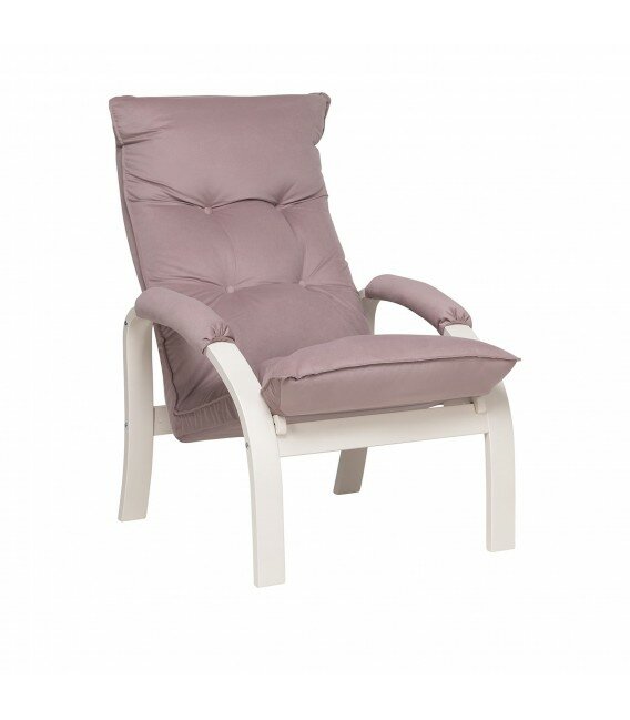 Кресло-трансформер Leset Левада, слоновая кость, ткань велюр, v11 сиреневый