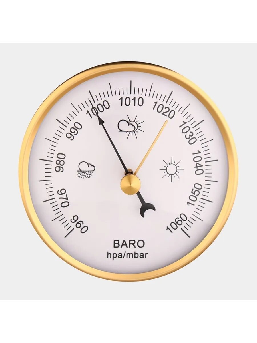 Стильный механический барометр с функциями метеостанции