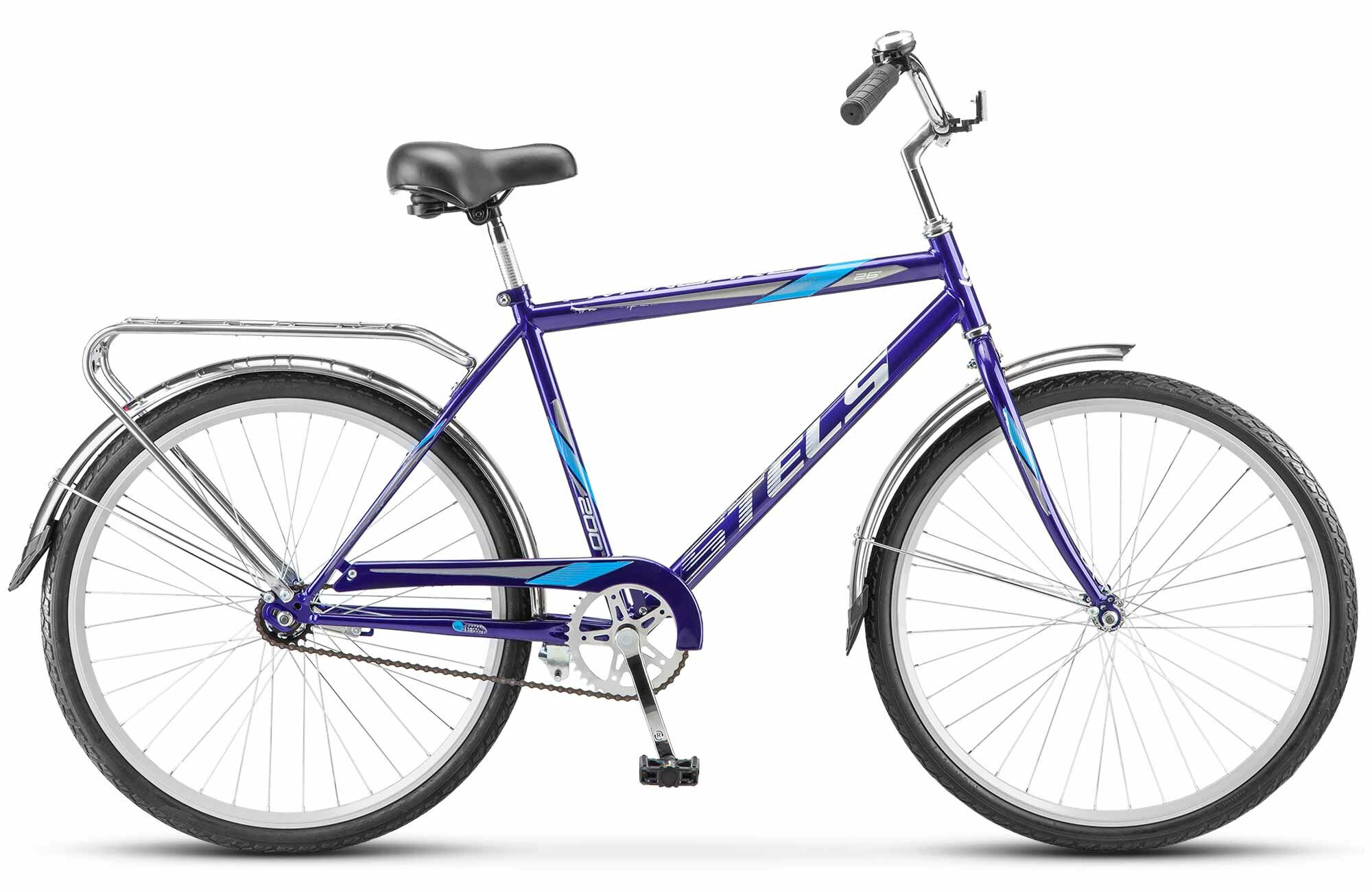 Велосипед 26" STELS Avangard 200 рама 19", синий, на рост 160-185см, городской дорожный