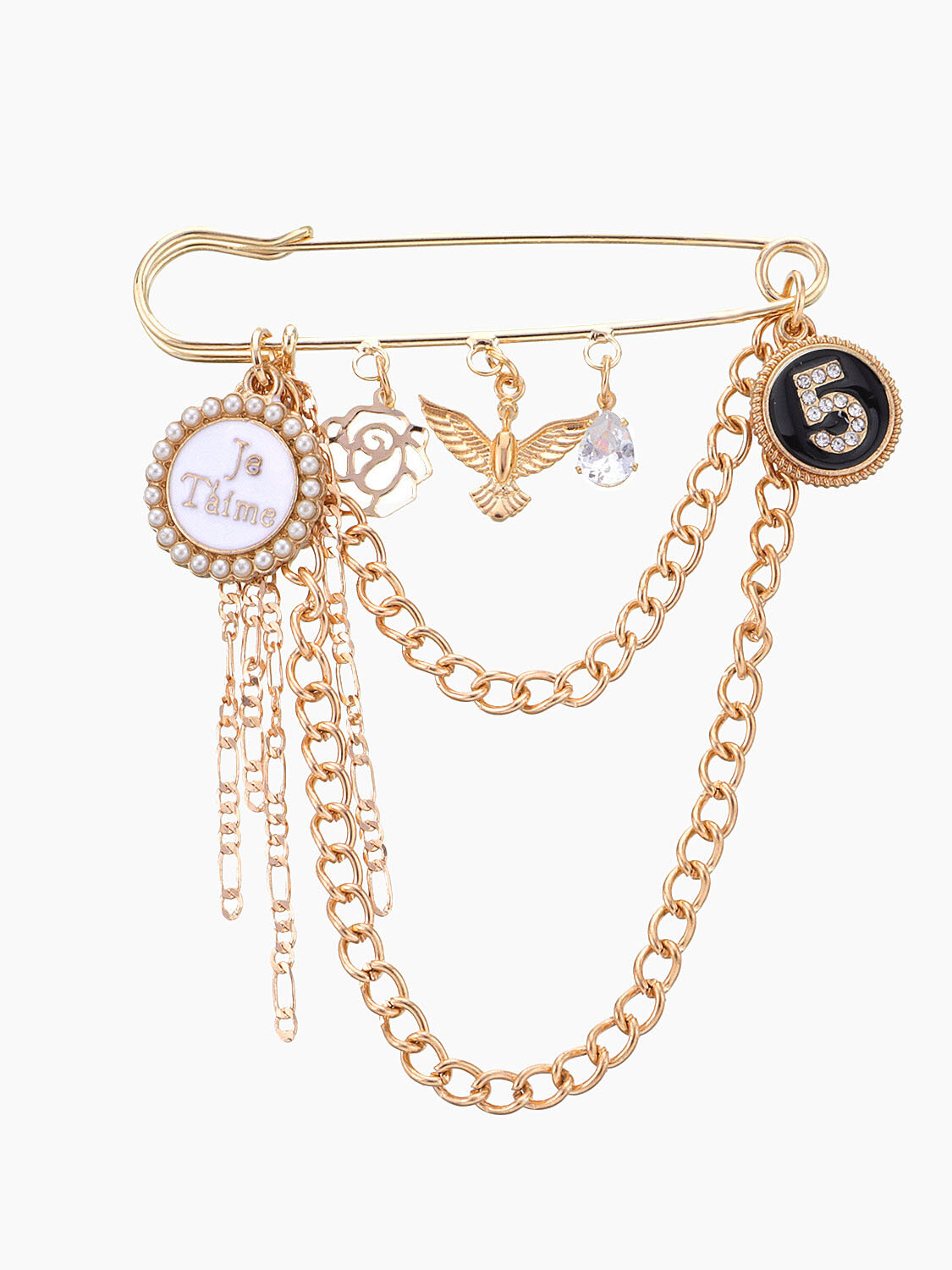 Брошь Shine & Beauty, жемчуг имитация