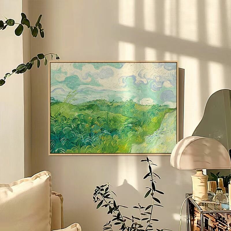 Свежая зеленая покраска