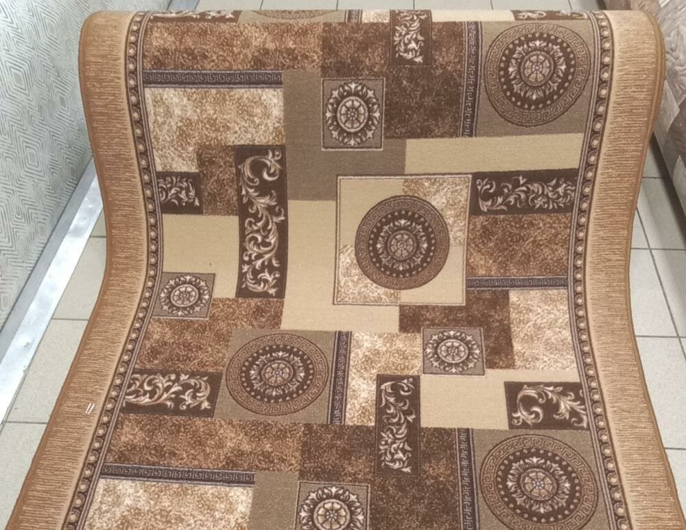 Дорожка Эллада 17-33 Бежевая 1,3 м на 2,5 м