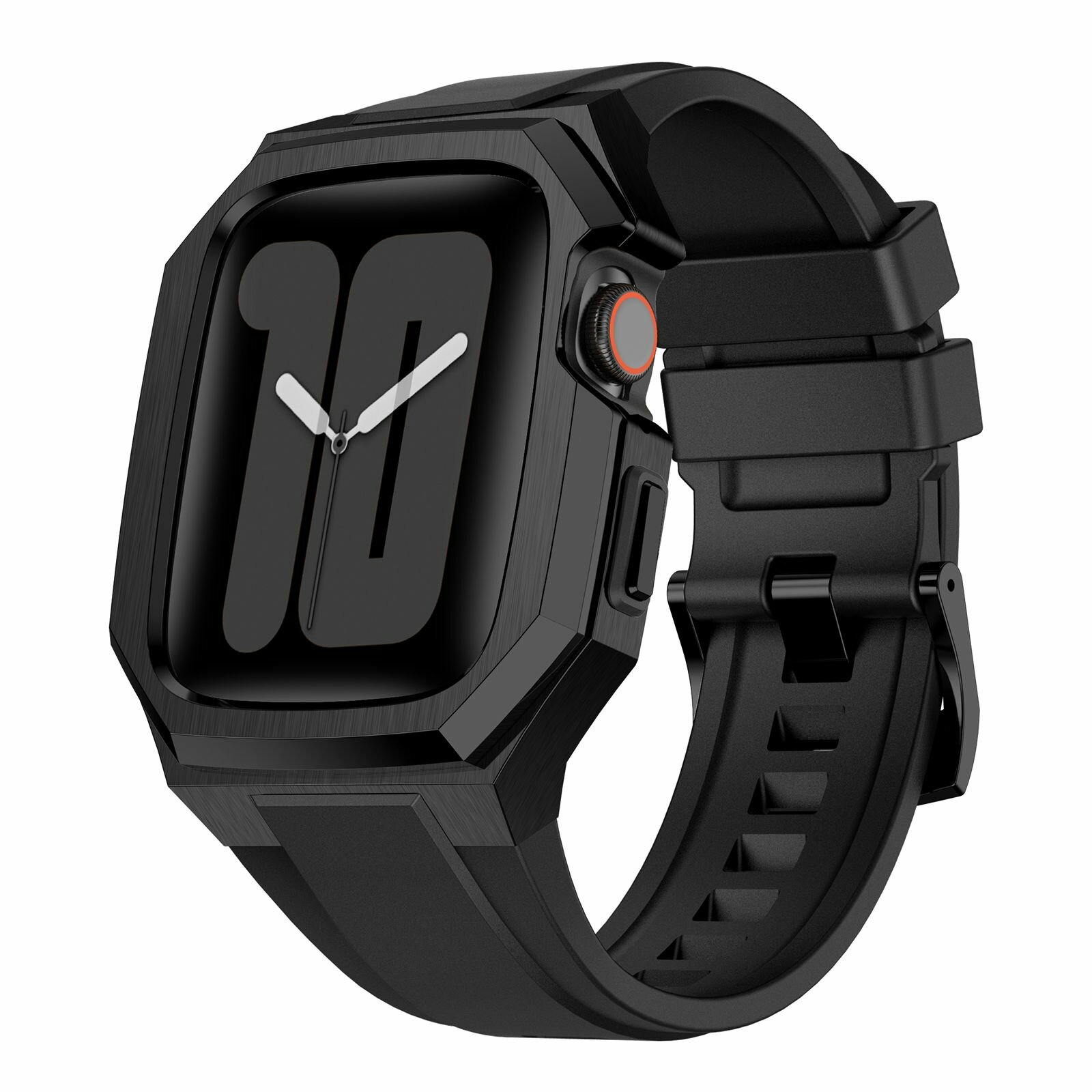 Роскошный комплект для Apple Watch Ultra 9 8 7 SE 6 5 4, металлический корпус с ремешком для iWatch серии 45 мм 44 мм