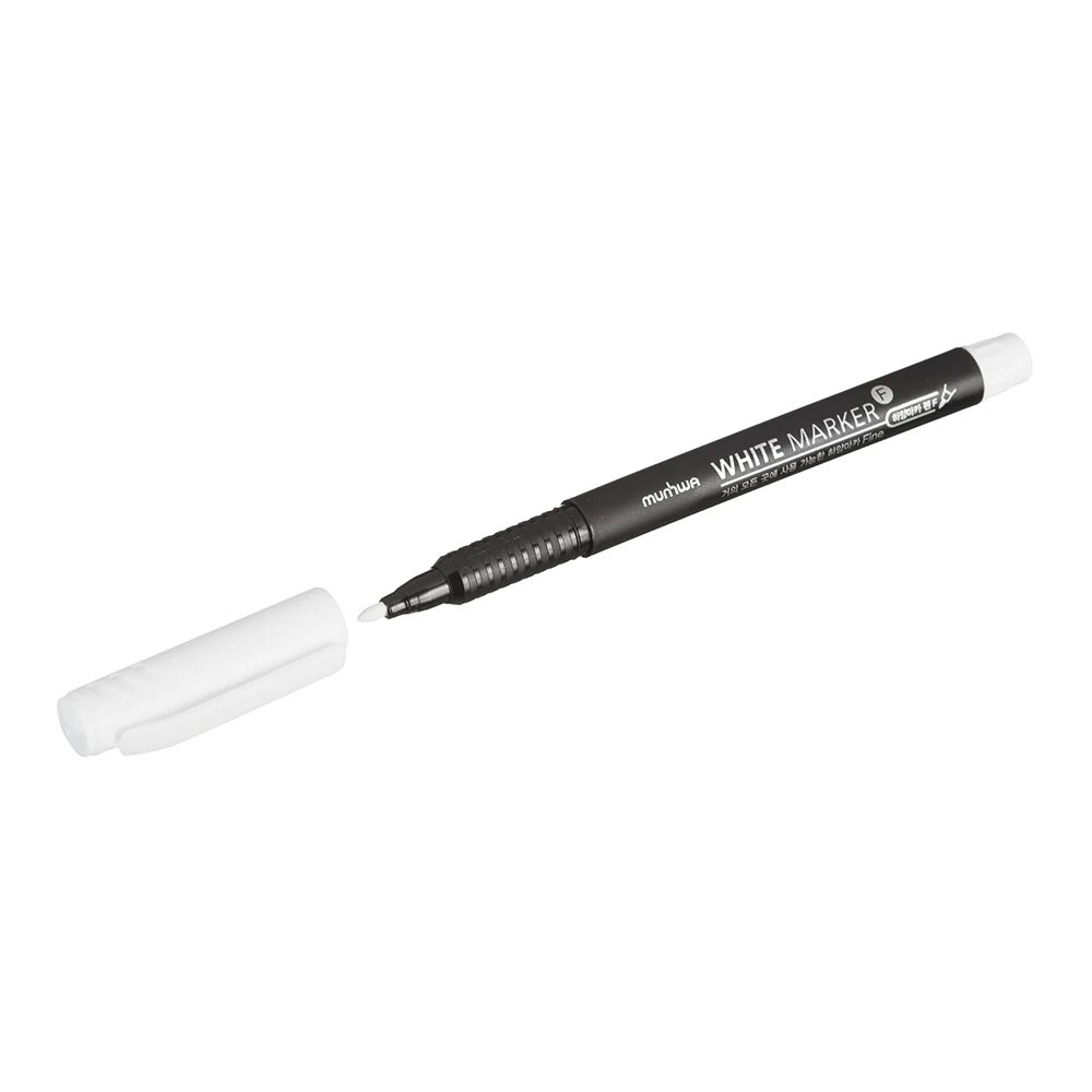 Маркер перманентный для промышленной графики MunHwa белый грифель 1 мм MunHwa 4431