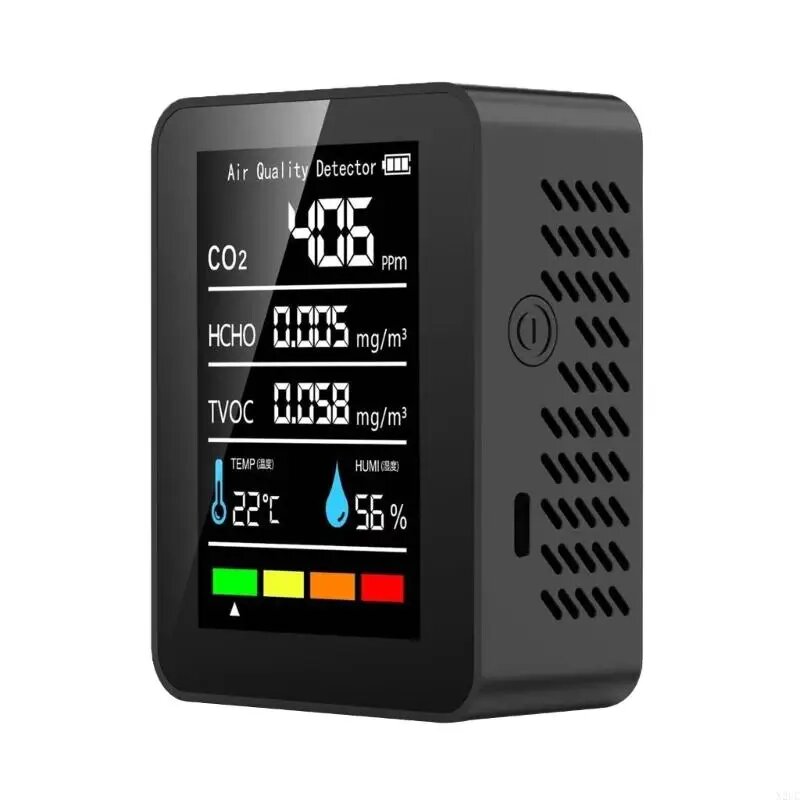 Монитор качества воздуха 5 в 1 Black