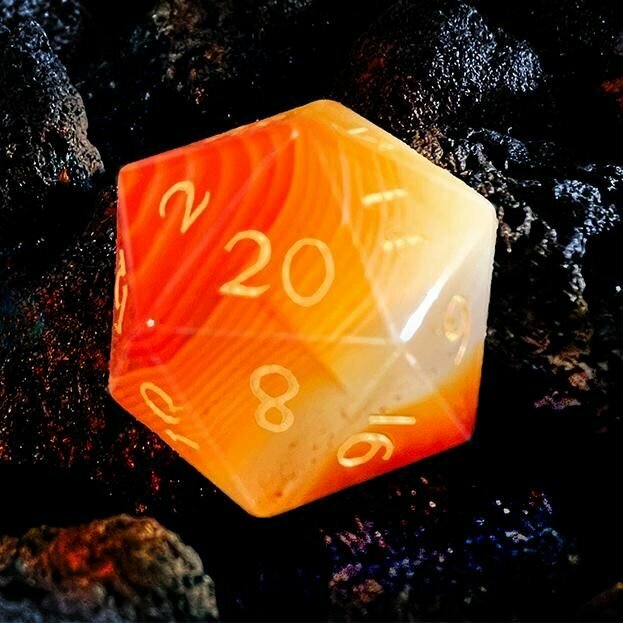 Набор кубиков из натурального камня красный агат DND