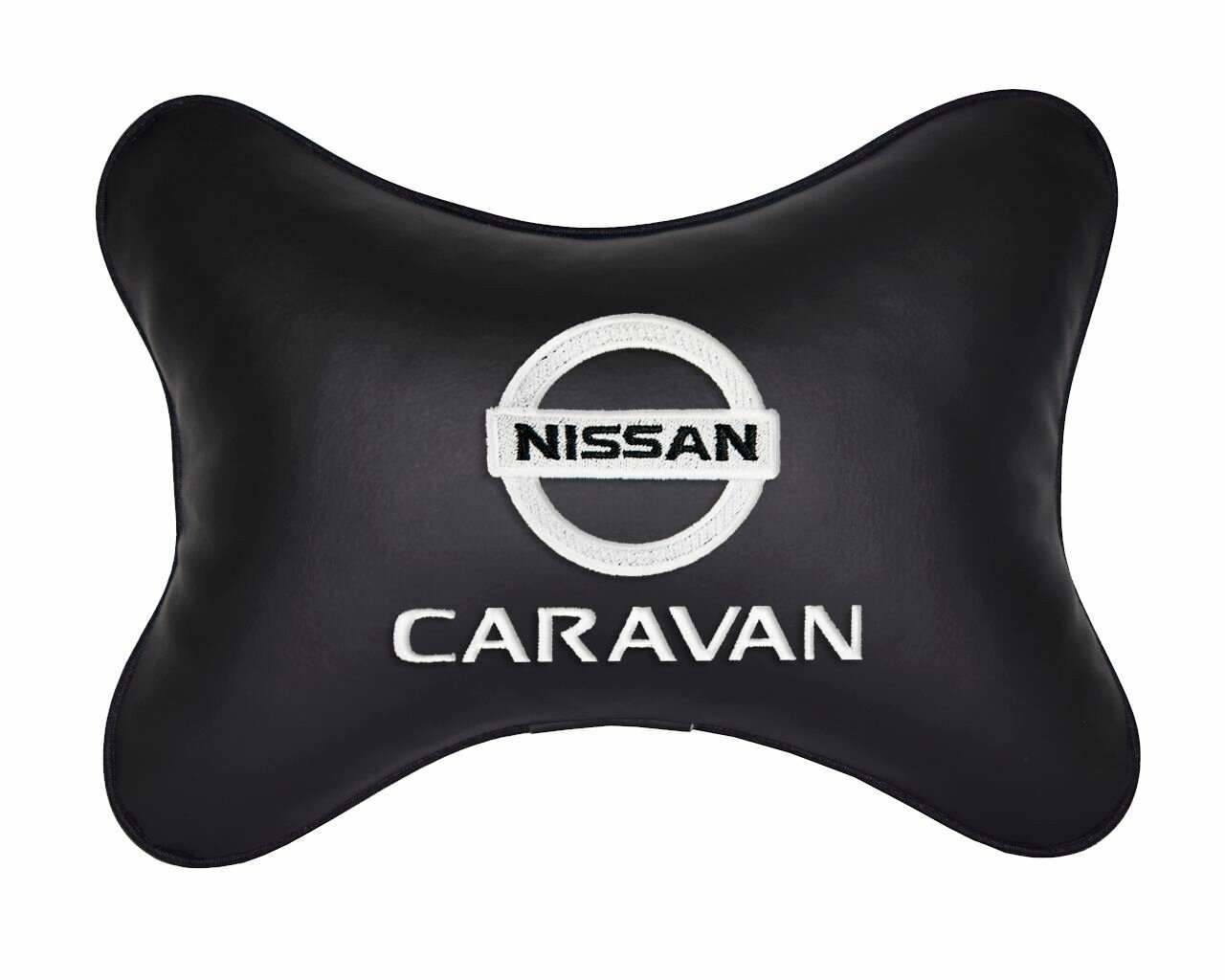 Подушка на подголовник черная экокожа NISSAN Caravan