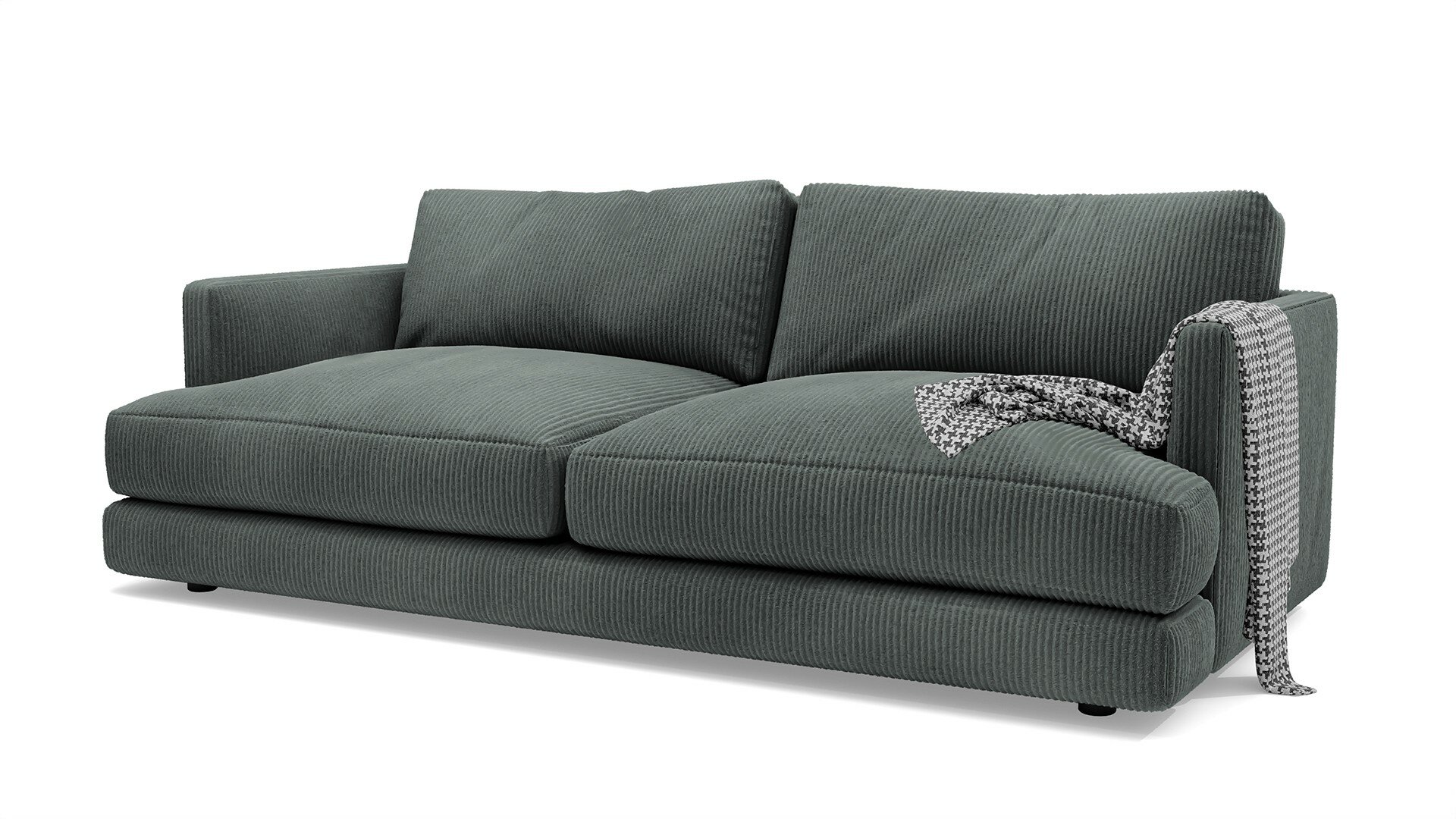 Диван еврокнижка Ибица, 5 подушек, Cilium Grafit