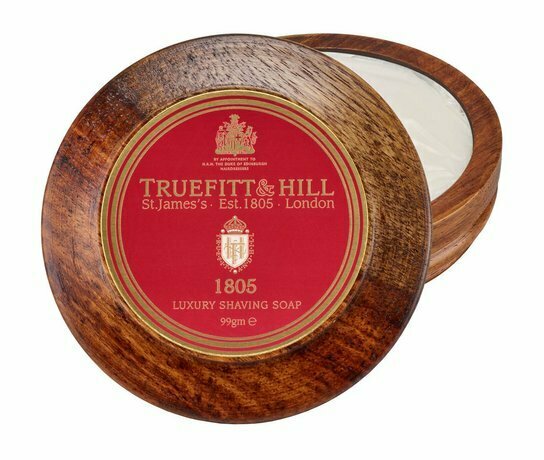 Truefitt&Hill 1805 Luxury Shaving Soap in Wooden Bowl, Люкс-мыло для бритья в деревянной чаше, 100гр