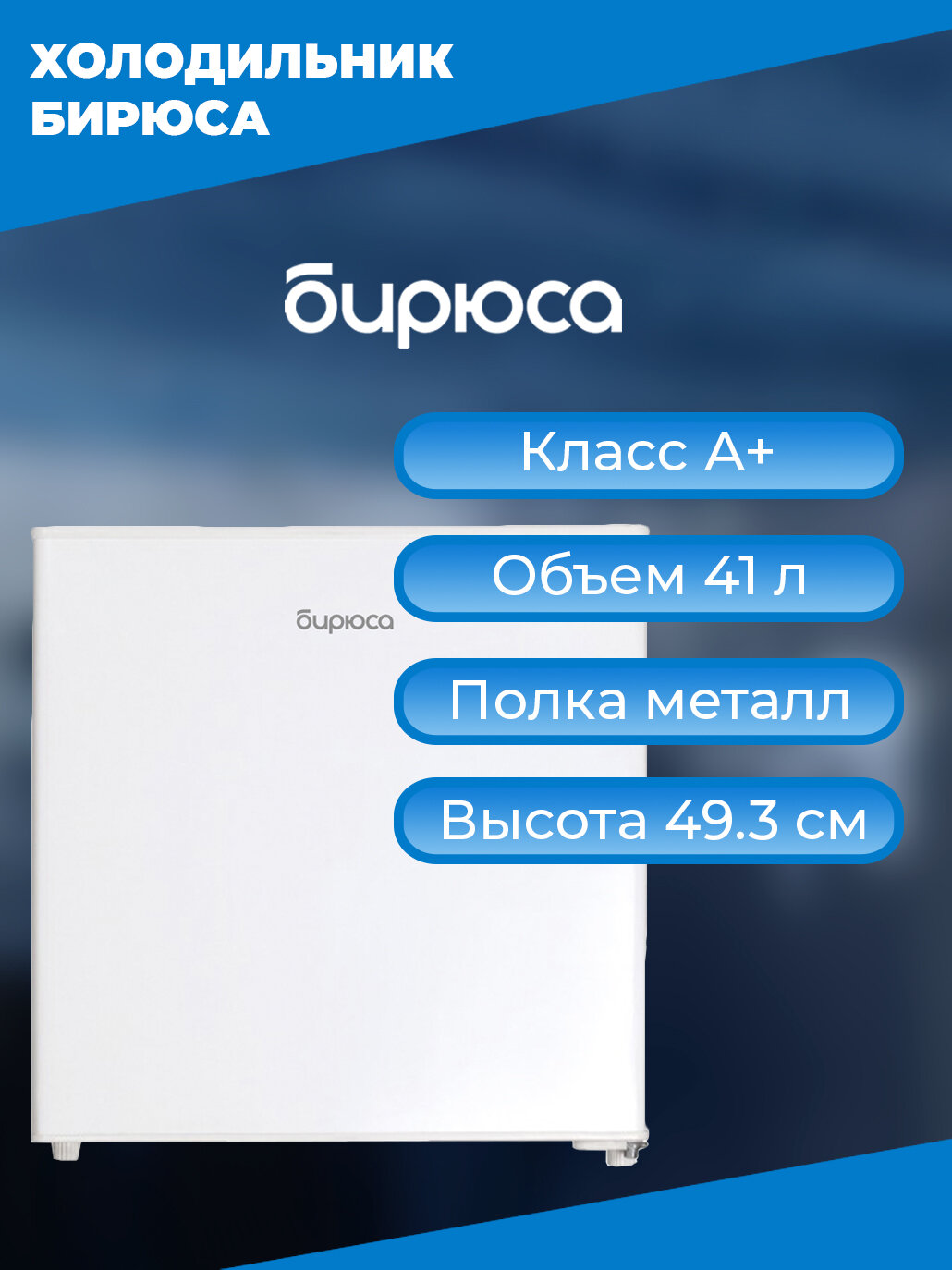 Холодильник Бирюса 45, объем 41л, класс А+