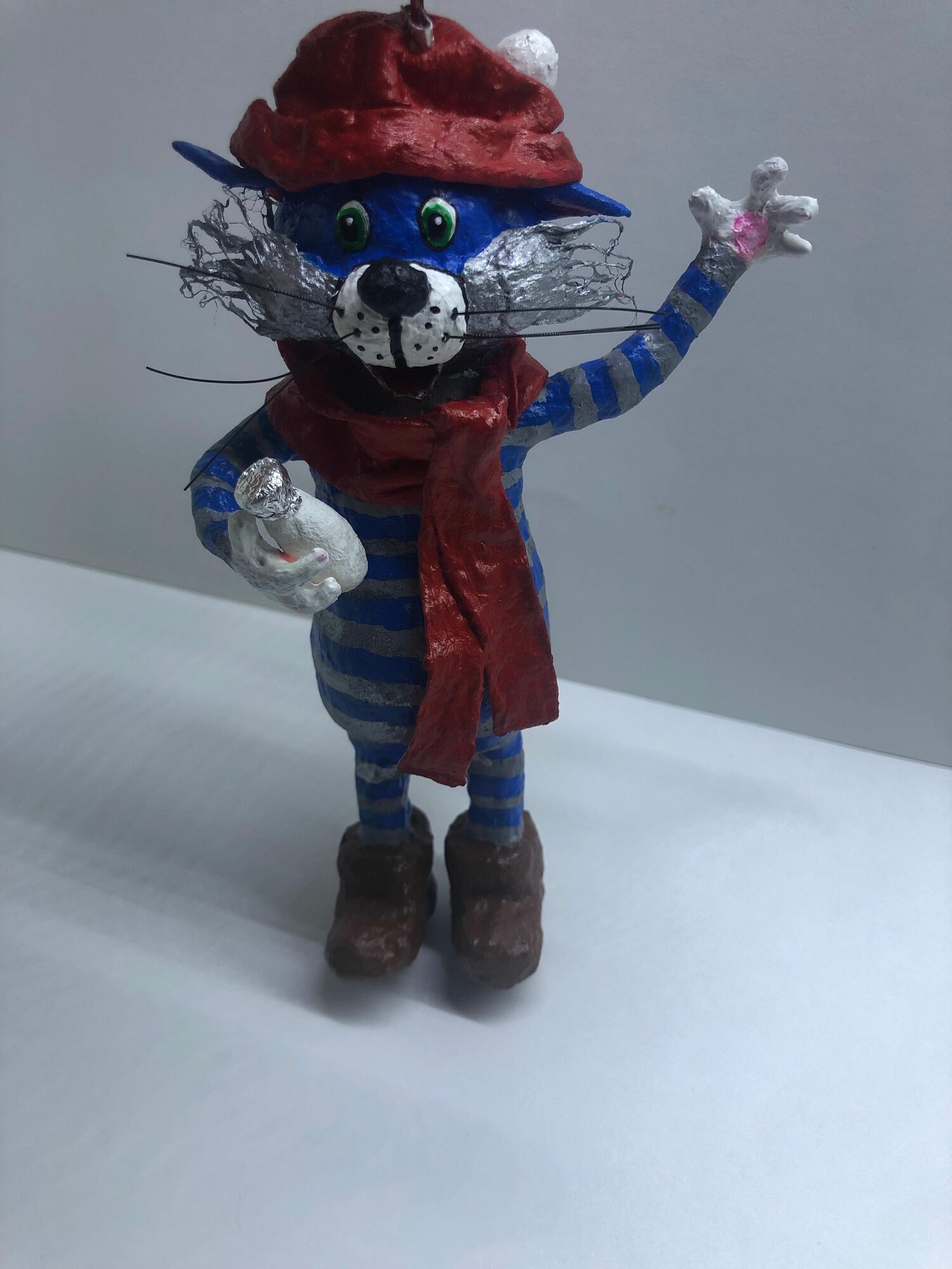 Ватная игрушка "Кот Матроскин" авторская 20 см