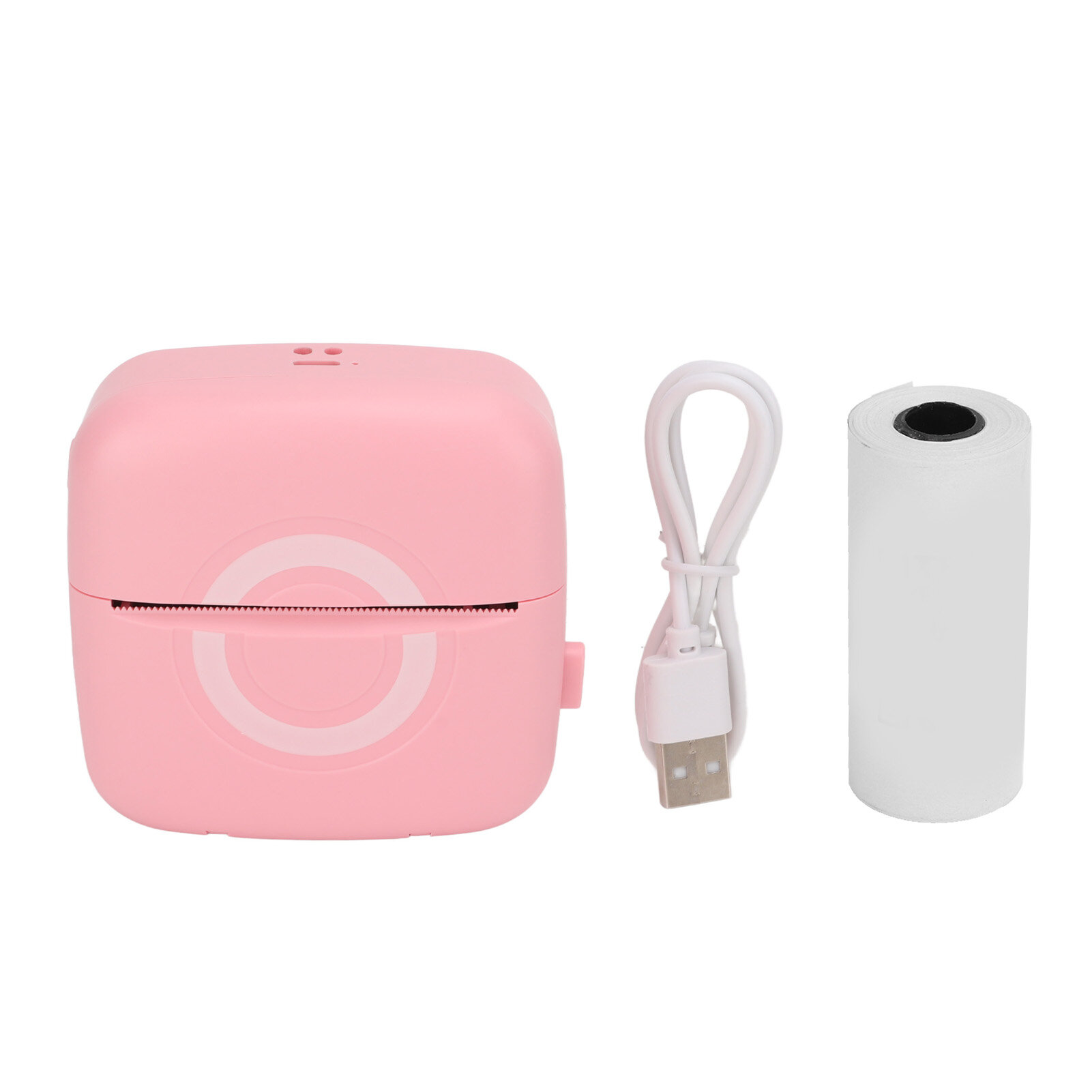 Mini Thermal Printer Bluetooth Portable Handheld Sticker 200DPI USB Charging Small Smart Mistakes Pink