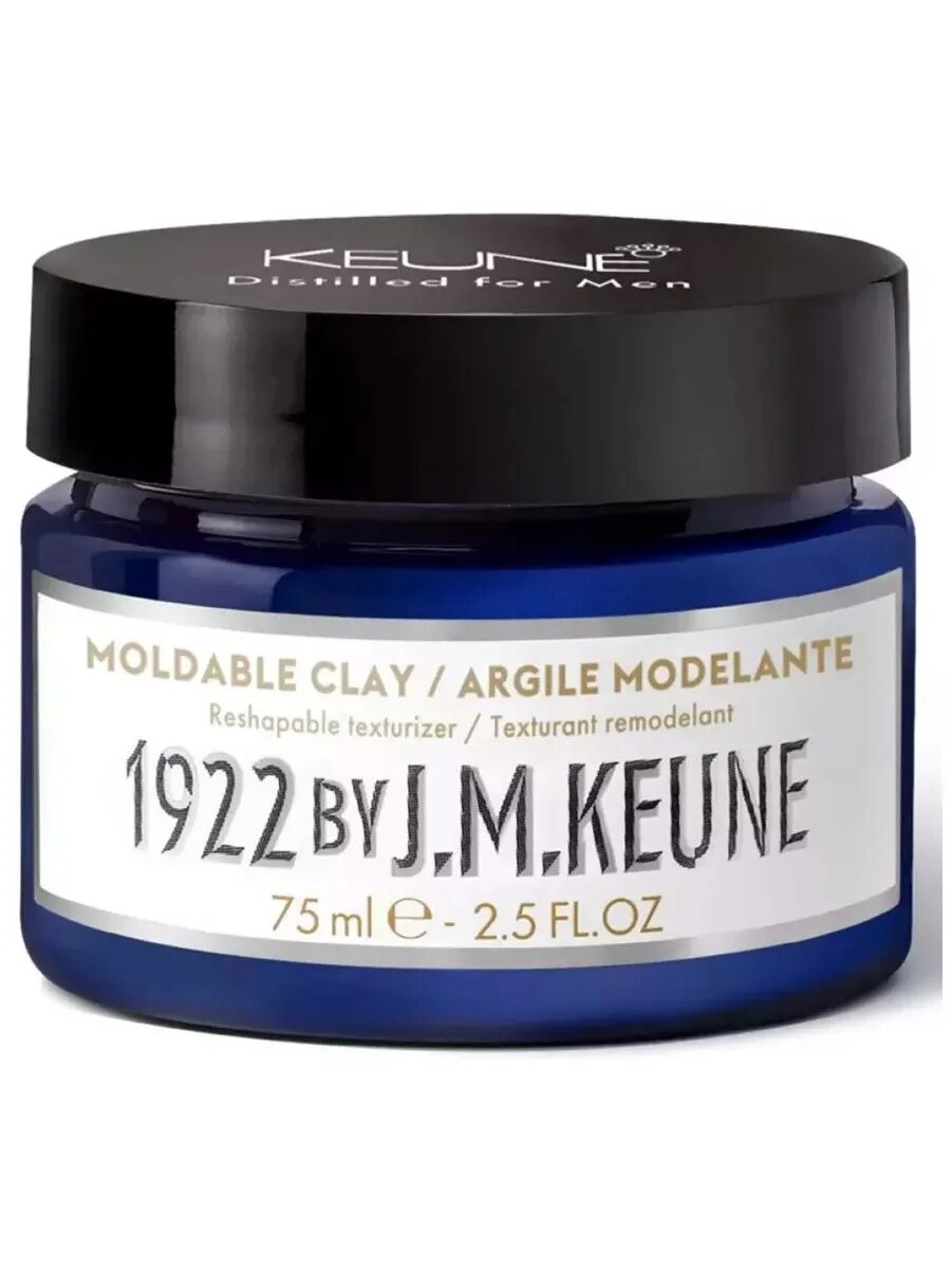 Моделирующая глина Keune "1922 Moldable Clay", для всех типов волос, 75 мл