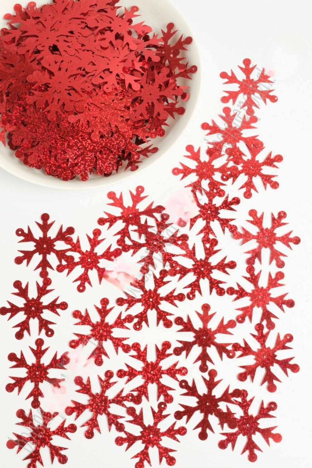 Пайетки Снежинки 5см 20г