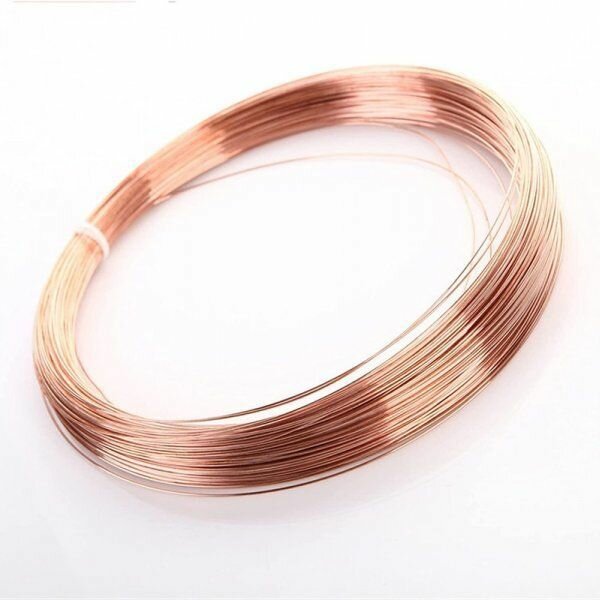 Медная проволока, мягкая, диаметр 1мм, длина 5 метров М1 Проволока для рукоделия