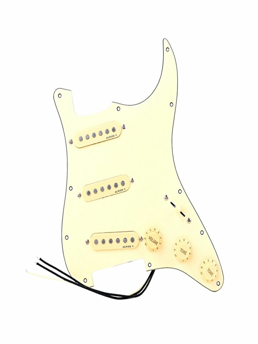 Звукосниматели Alnico V с предустановленной накладкой SSS Pickguard для страт-гитары