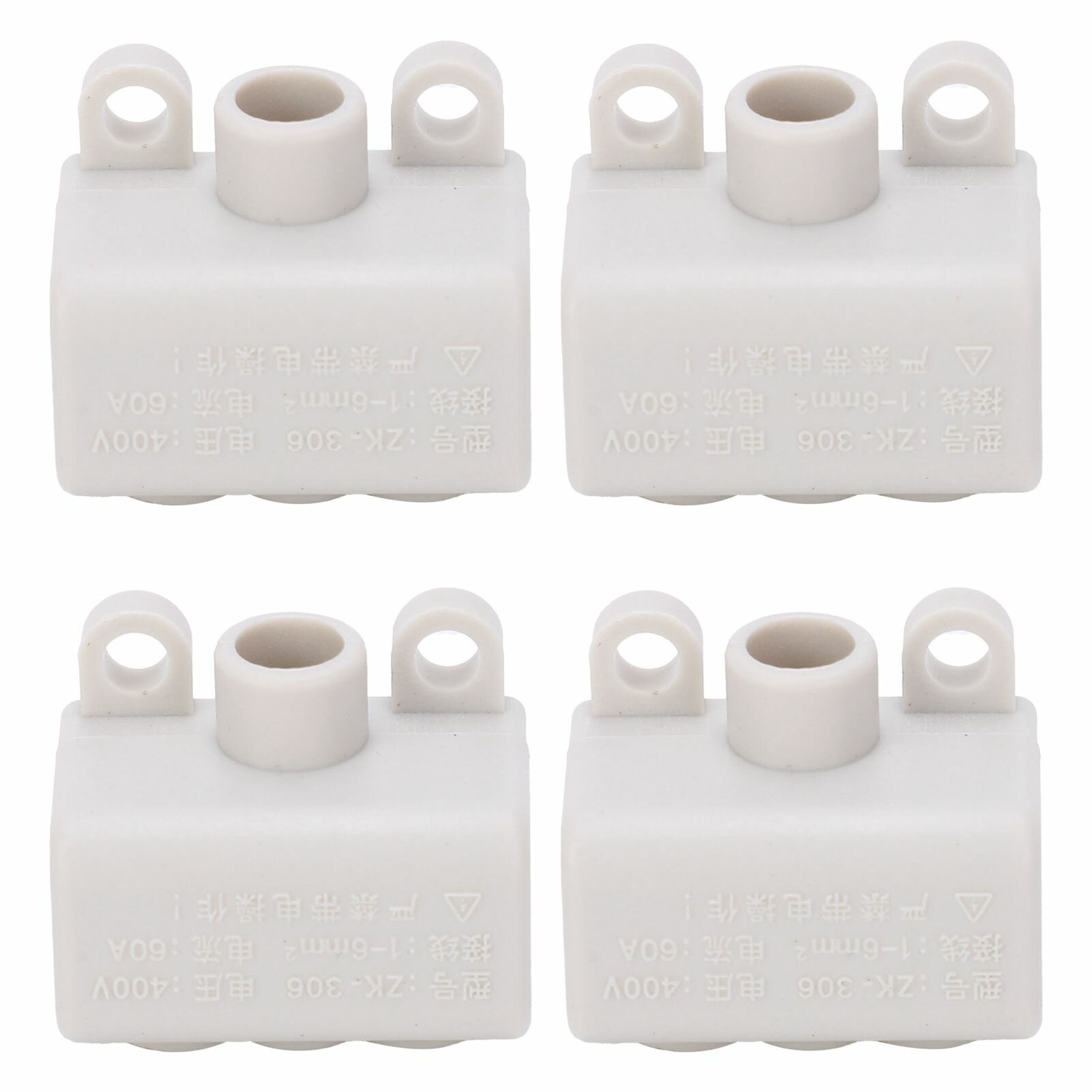 Мощный главный разветвитель, клеммная колодка Т-образного разъема 400В 60А с одним входом и двумя выходами ZK-306 4шт