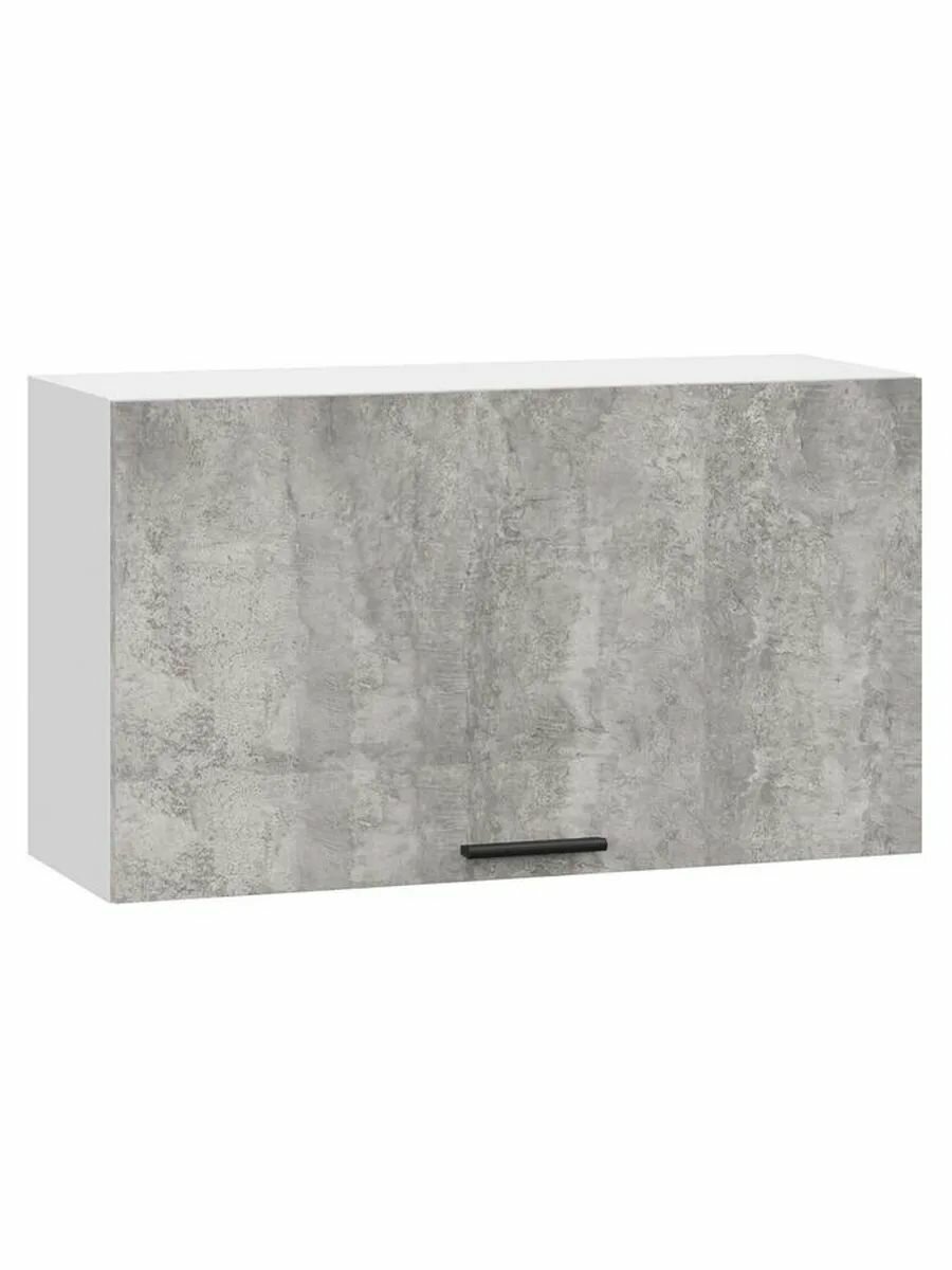 Кухонный модуль навесной, шкаф Урбан, 80х29.6х45.6 см, Белый / Цемент светлый
