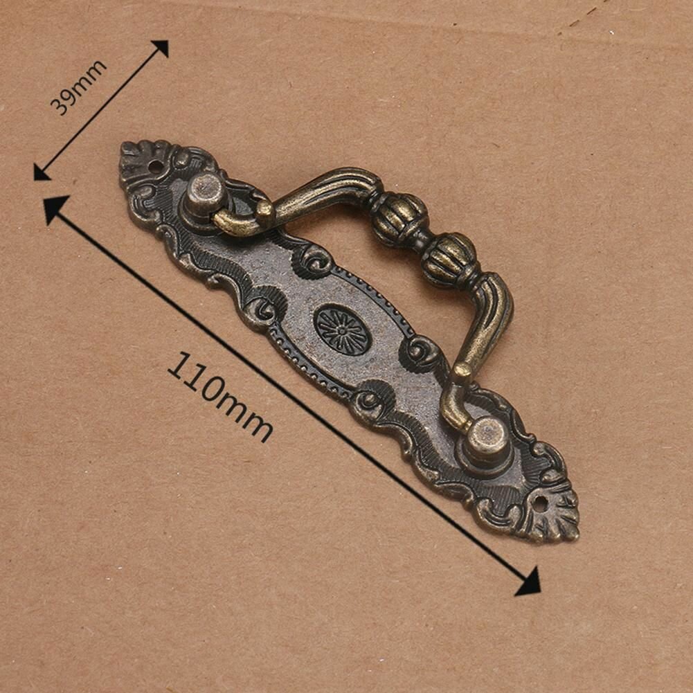 Металлическая ручка дверцы шкафа, ящика, ретро, деревянная коробка, мебельные аксессуары