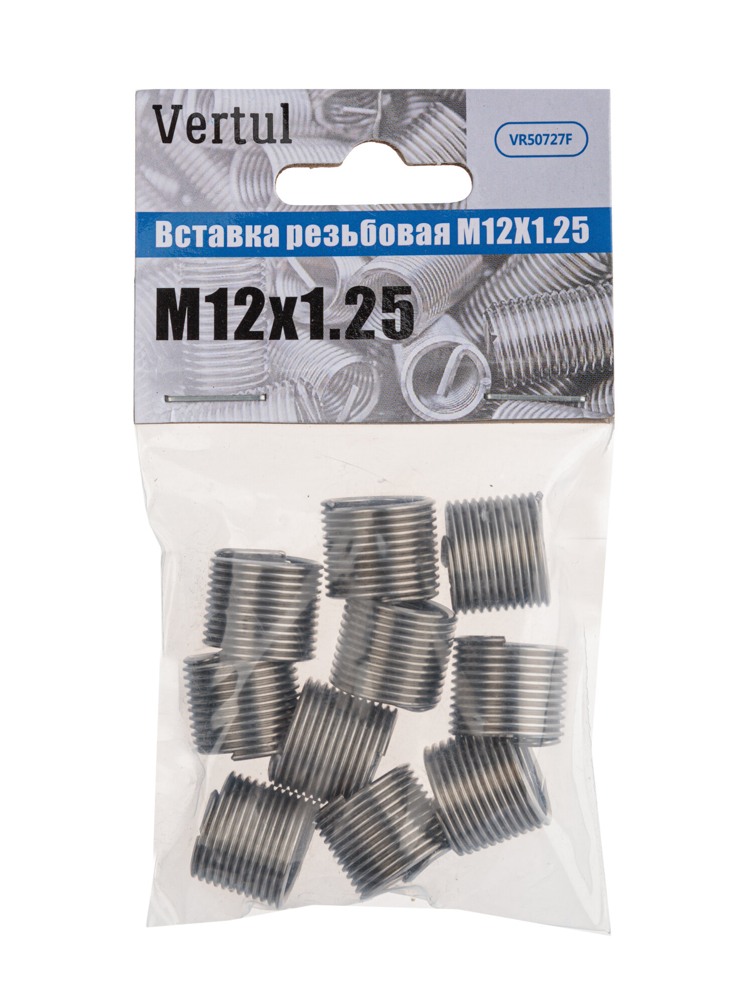Вставка резьбовая M12x1.25 Vertul VR50727F в упаковке 10 штук