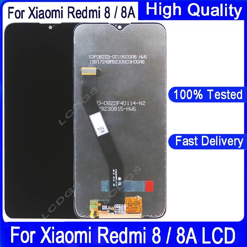 6,22 'Оригинальный ЖК-дисплей для Xiaomi Redmi 8 M1908C3IC, сенсорный экран, дигитайзер в сборе, замена для Redmi 8A MZB8458IN