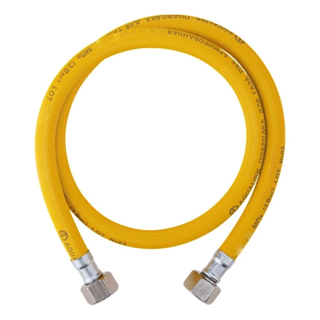 Подводка для газа 3/4х0.8 м, г-г, ПВХ, AquaLink