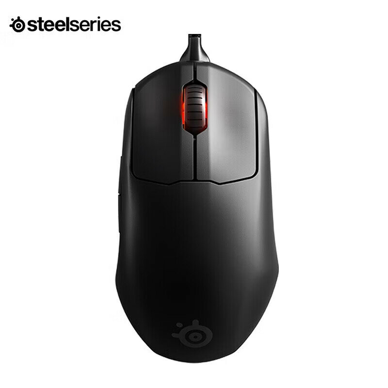 Игровая мышь SteelSeries Prime Pro Wired, Ergonomic, for Teams, FPS/Valorant-Specific, Onboard OLED Screen, Black