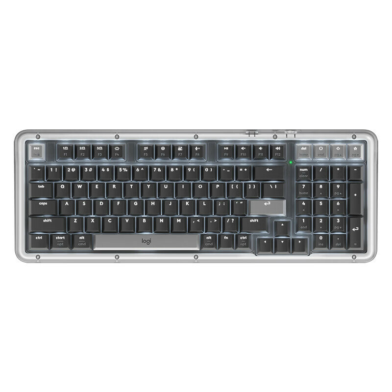 Настраиваемая беспроводная механическая клавиатура Logitech ALTO KEYS K98M Amber серии AI, BlackНастраиваемая беспроводная механическая клавиатура Logitech ALTO KEYS K98M Amber серии AI, Black