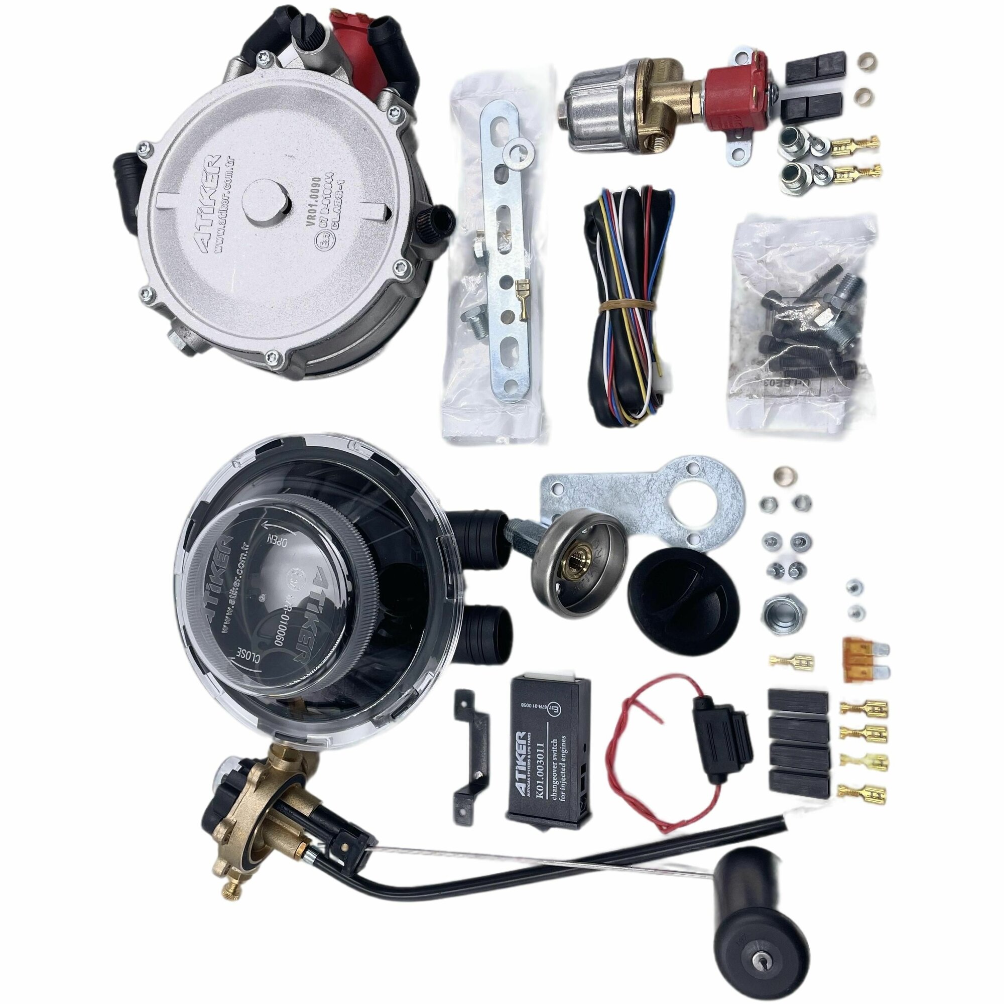 Комплект (миникит) ГБО ATIKER электронный до 120 л. с. 4 цилиндра/оригинал/